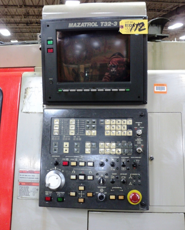 MAZAK MDL. #SQT-10MS SUPER QUICK TURN CNC LATHE, MAZATROL T32-3 CNC ...