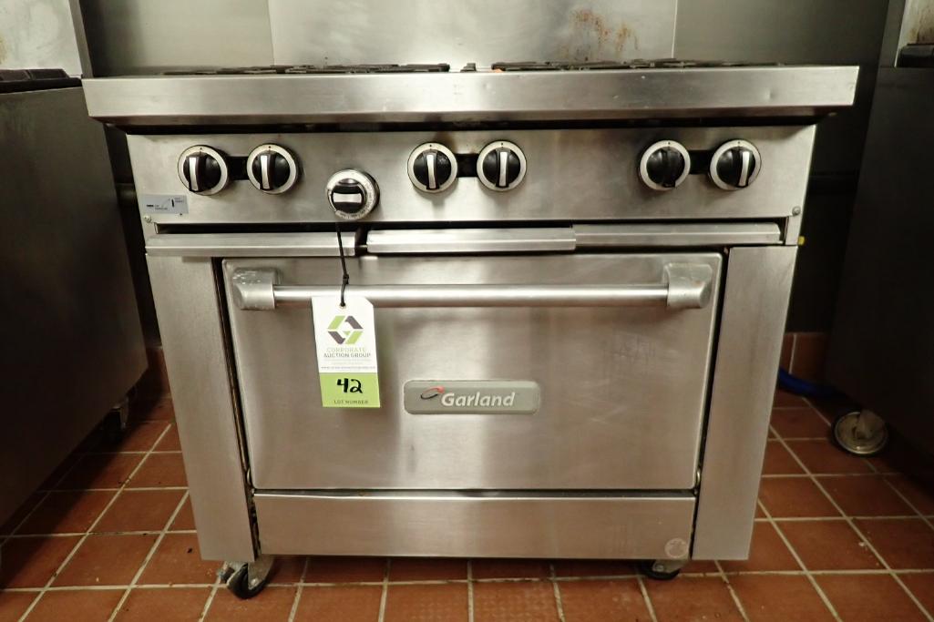 Garland six burner standard oven, Model G36-6R, natural gas, 36 in ...