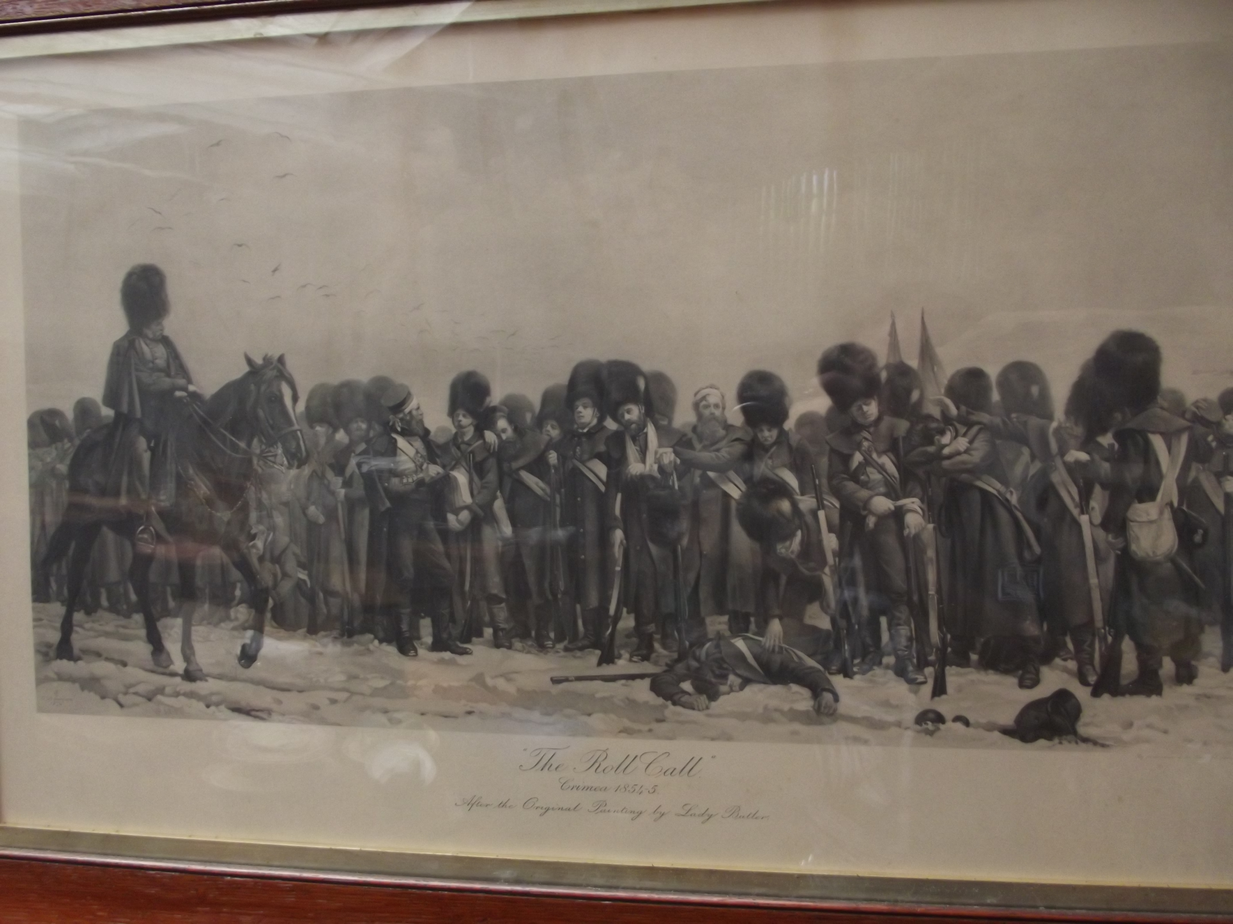 "The roll call" after the original painting by Lady Butler