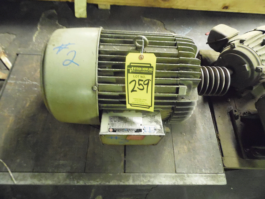 7.5 HP ELECTRIC MOTOR; FRAME 254T, 230/460 VOLT, 1155 RPM