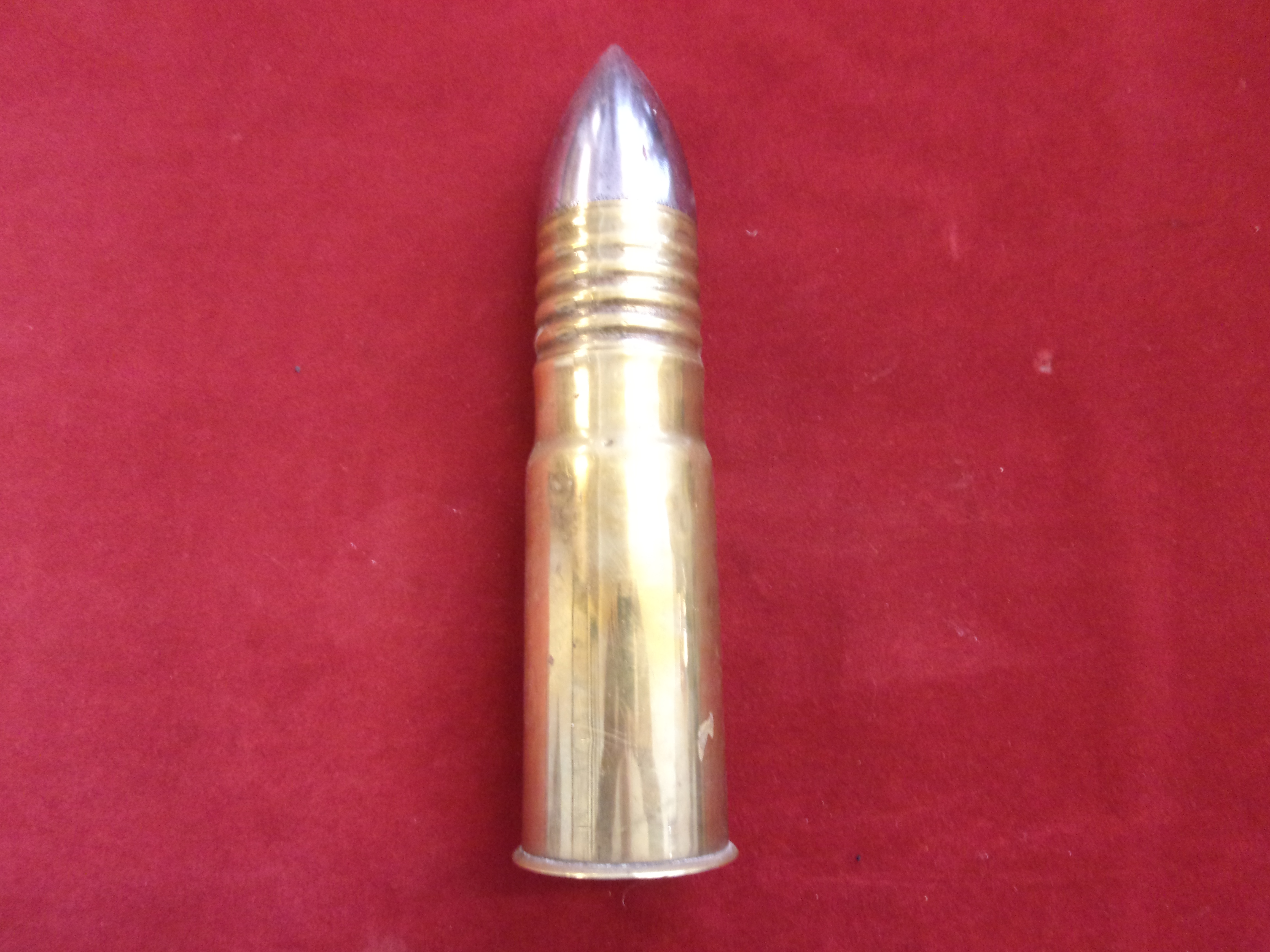 Japanese Naval 47mm revolving cannon round, made by Hotchkiss ...