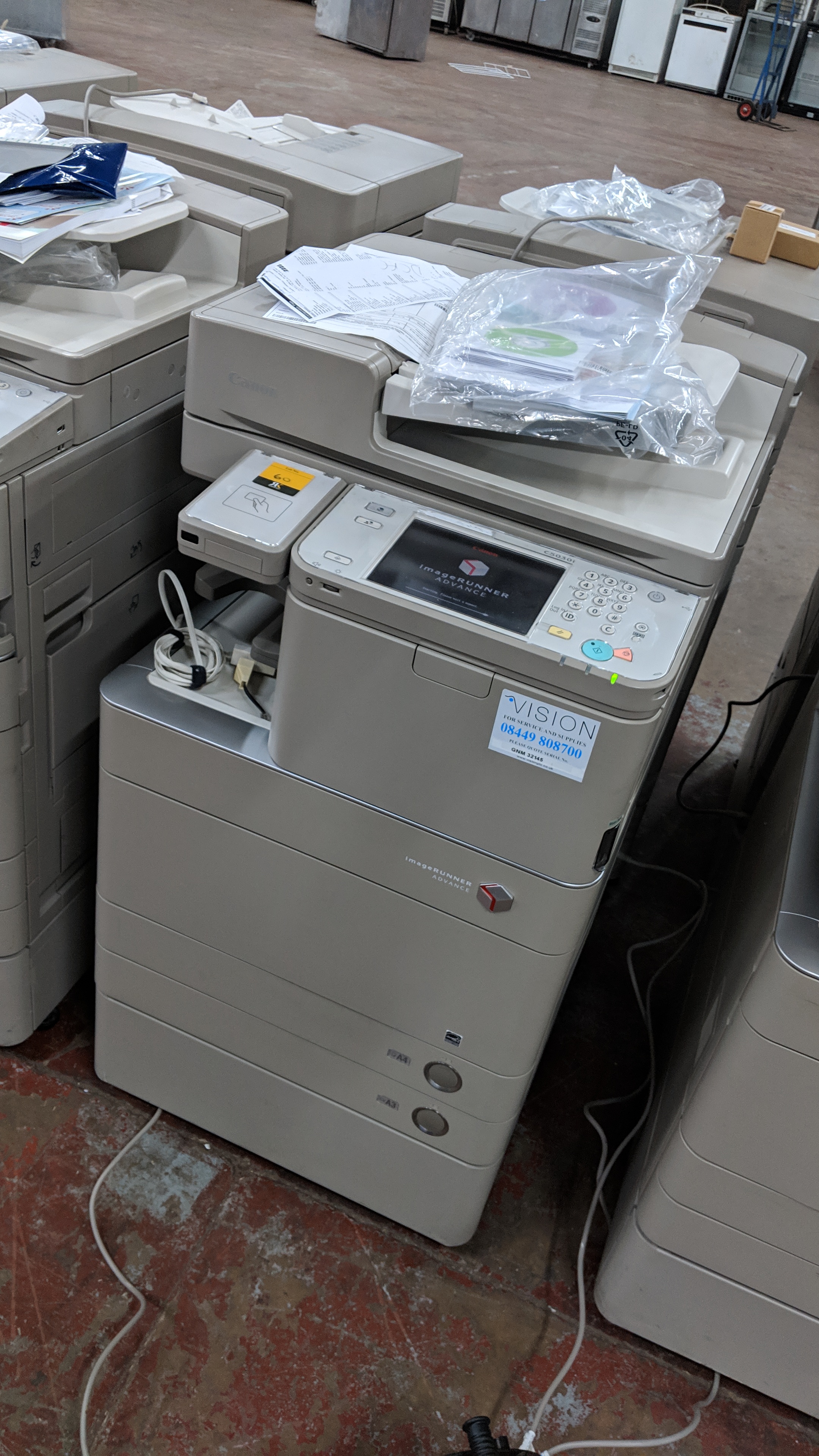 Canon imageRUNNER Advance model C5030i floorstanding copier with auto ...