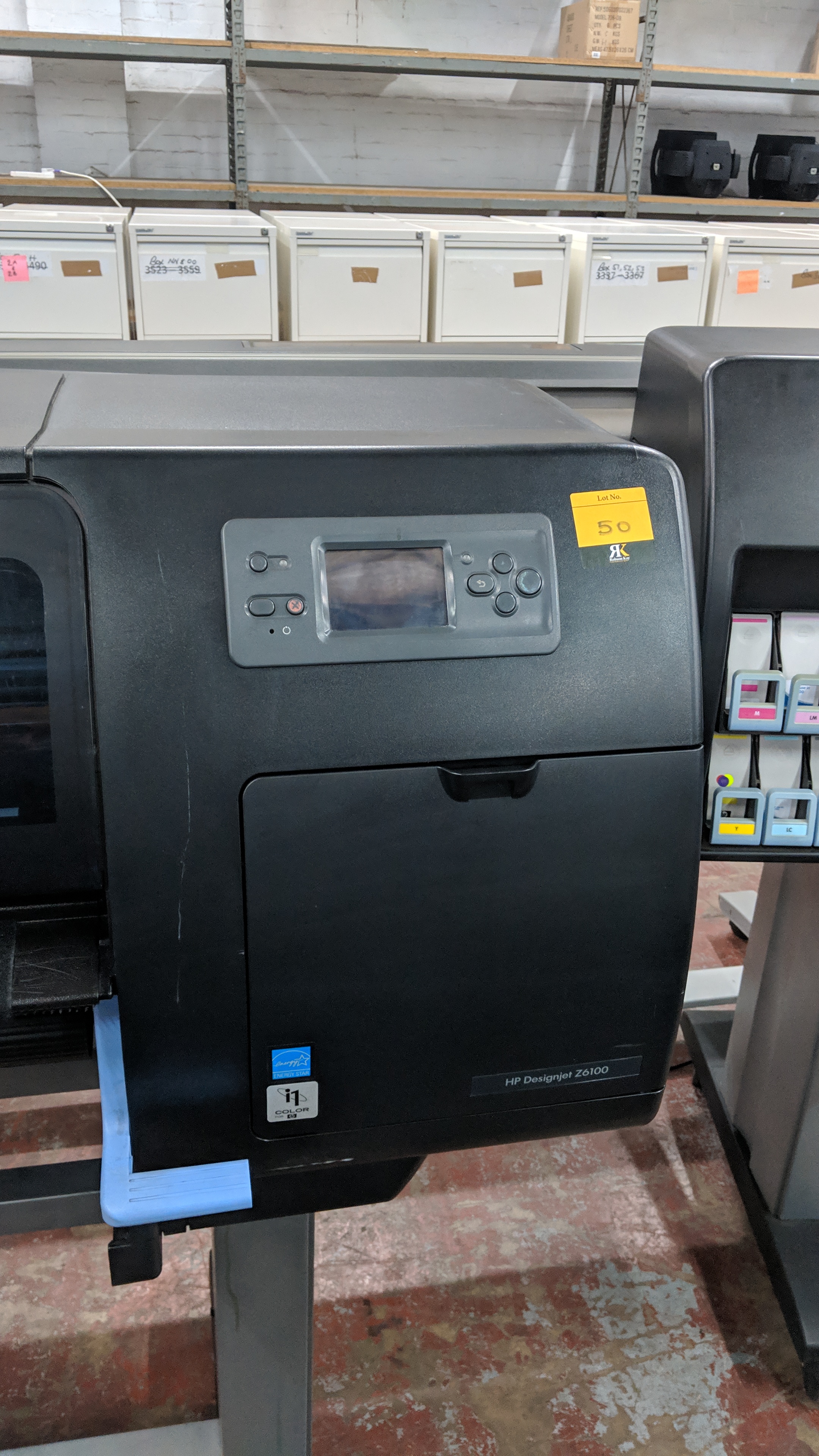 HP DesignJet Z6100 42" wide format printer, serial no. SG72Q09007 ...