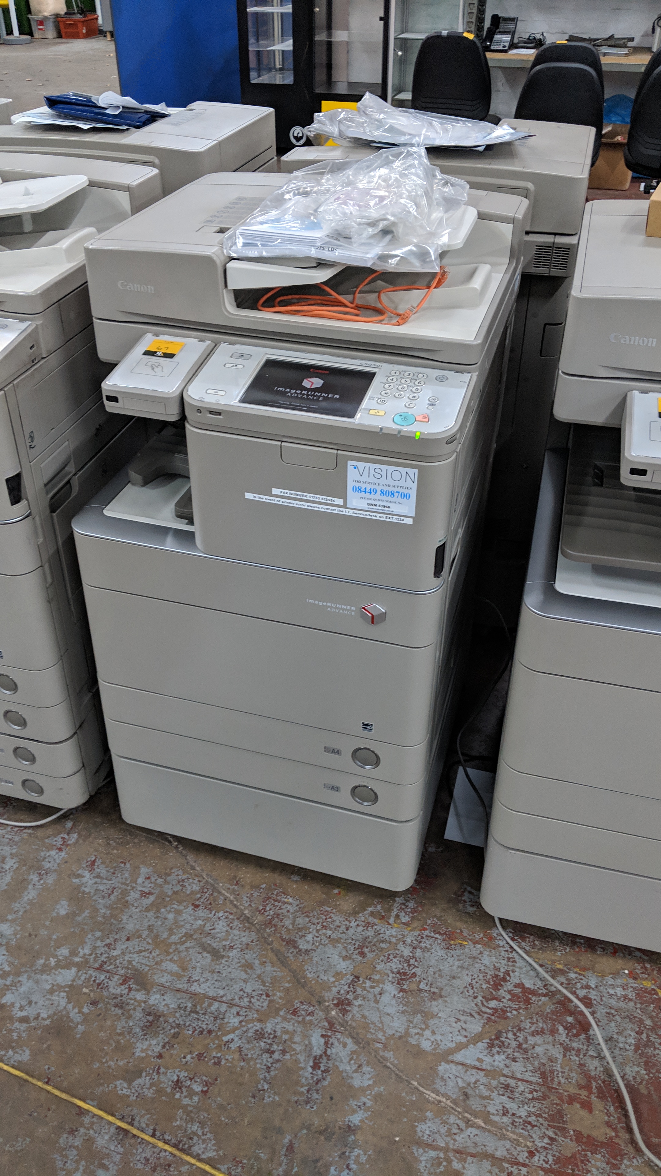 Canon imageRUNNER Advance model C5030i floorstanding copier with auto ...