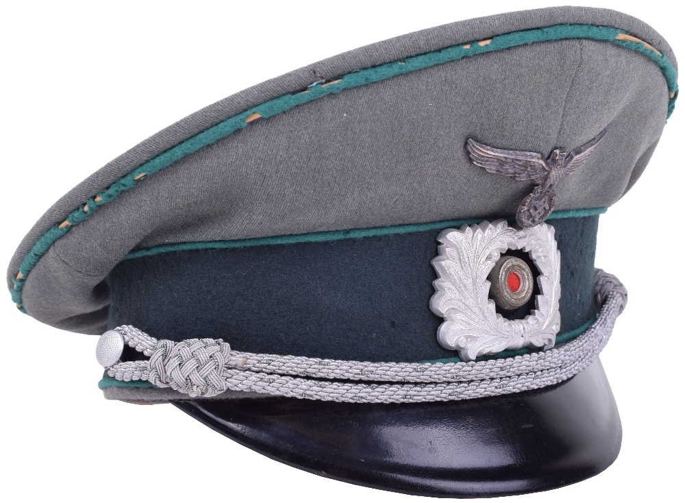 WW2 German Officers Peaked Cap being either a late WW2 or early Post ...