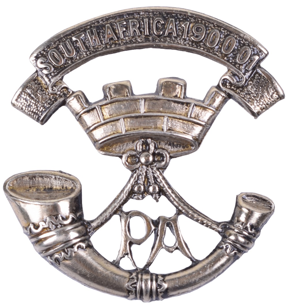 Somerset Light Infantry Territorials Cap / Collar Badge, large white ...