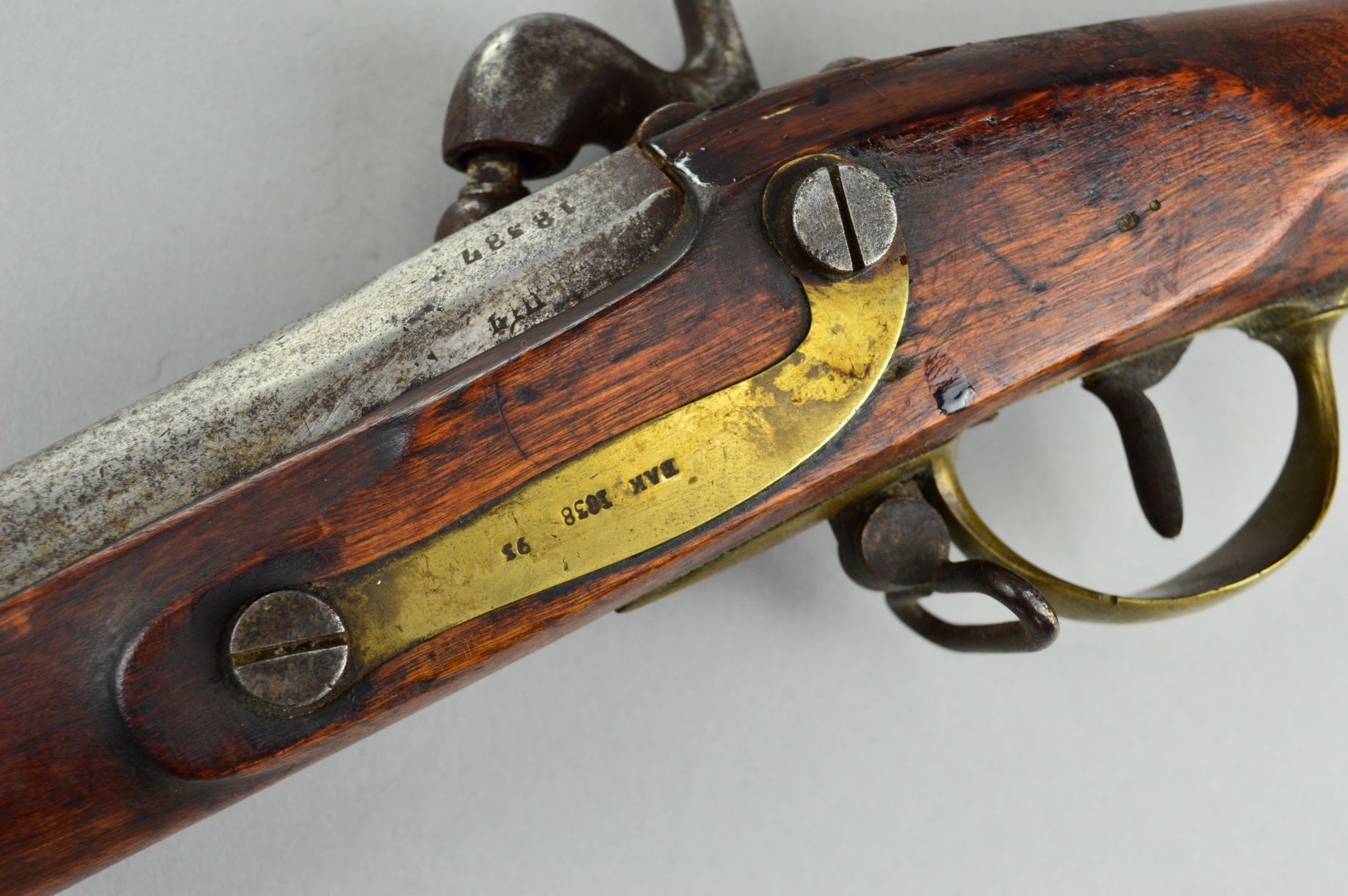 AN ANTIQUE IMPERIAL RUSSIAN SMOOTH BORE MILITARY ISSUE MUSKET CONVERTED ...