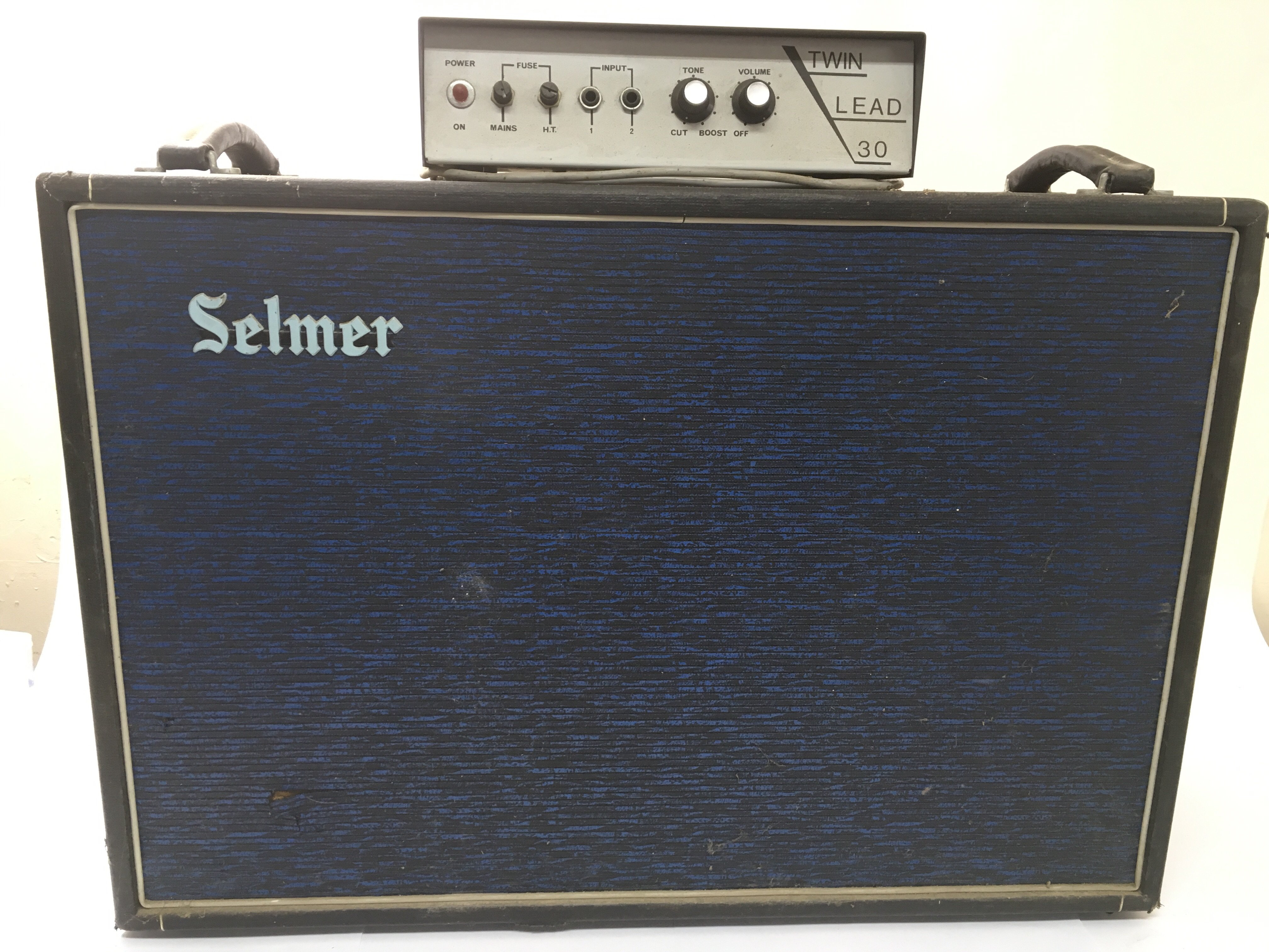 A Selmer guitar amplifier.