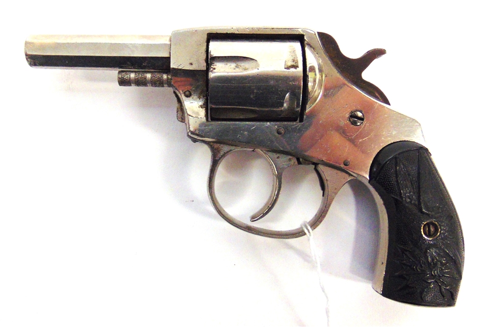 AN AMERICAN BULLDOG FIVE-SHOT DOUBLE-ACTION .32 RIMFIRE REVOLVER circa ...