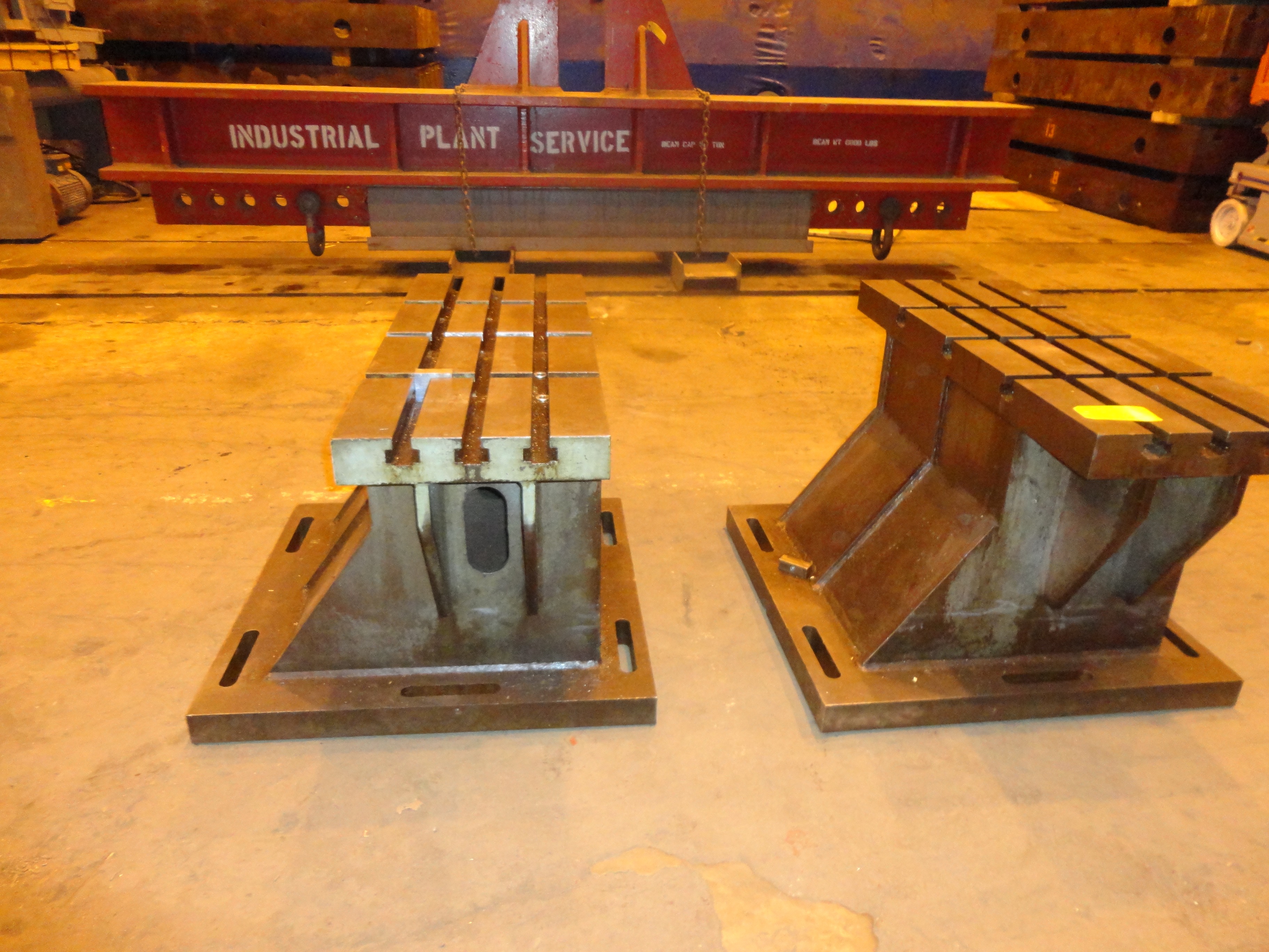 Lot of 2 Slotted Riser Plates 42” L x 16” W x 25” H All items need to ...