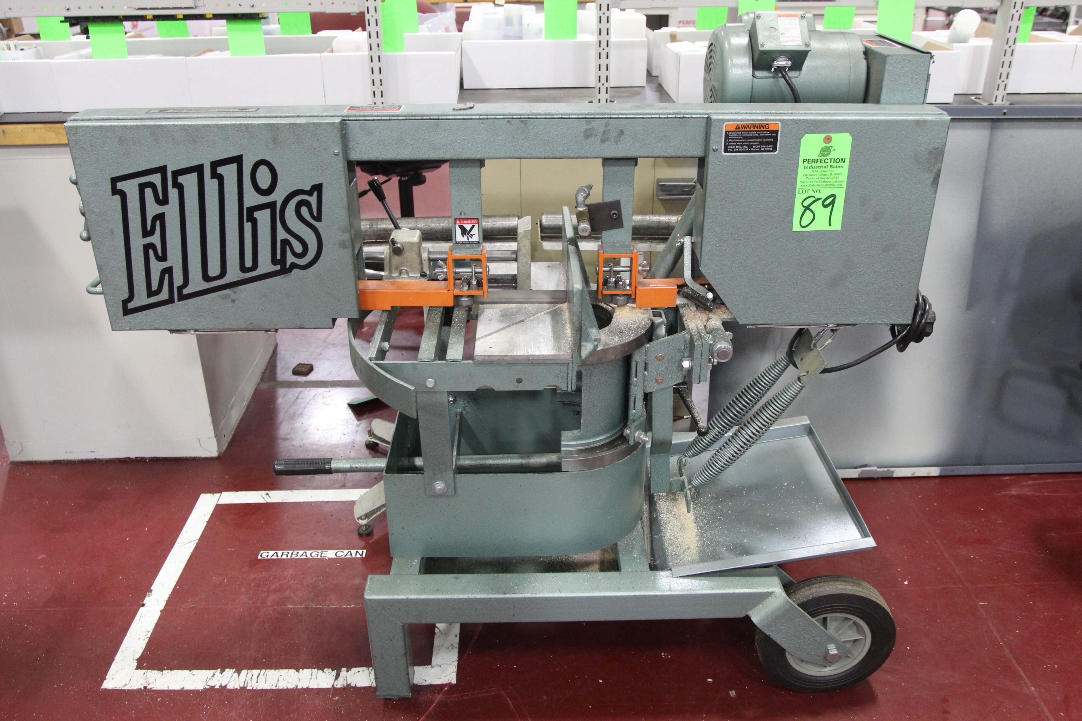 Ellis 1600 Mitre Band Saw, s/n 161410959