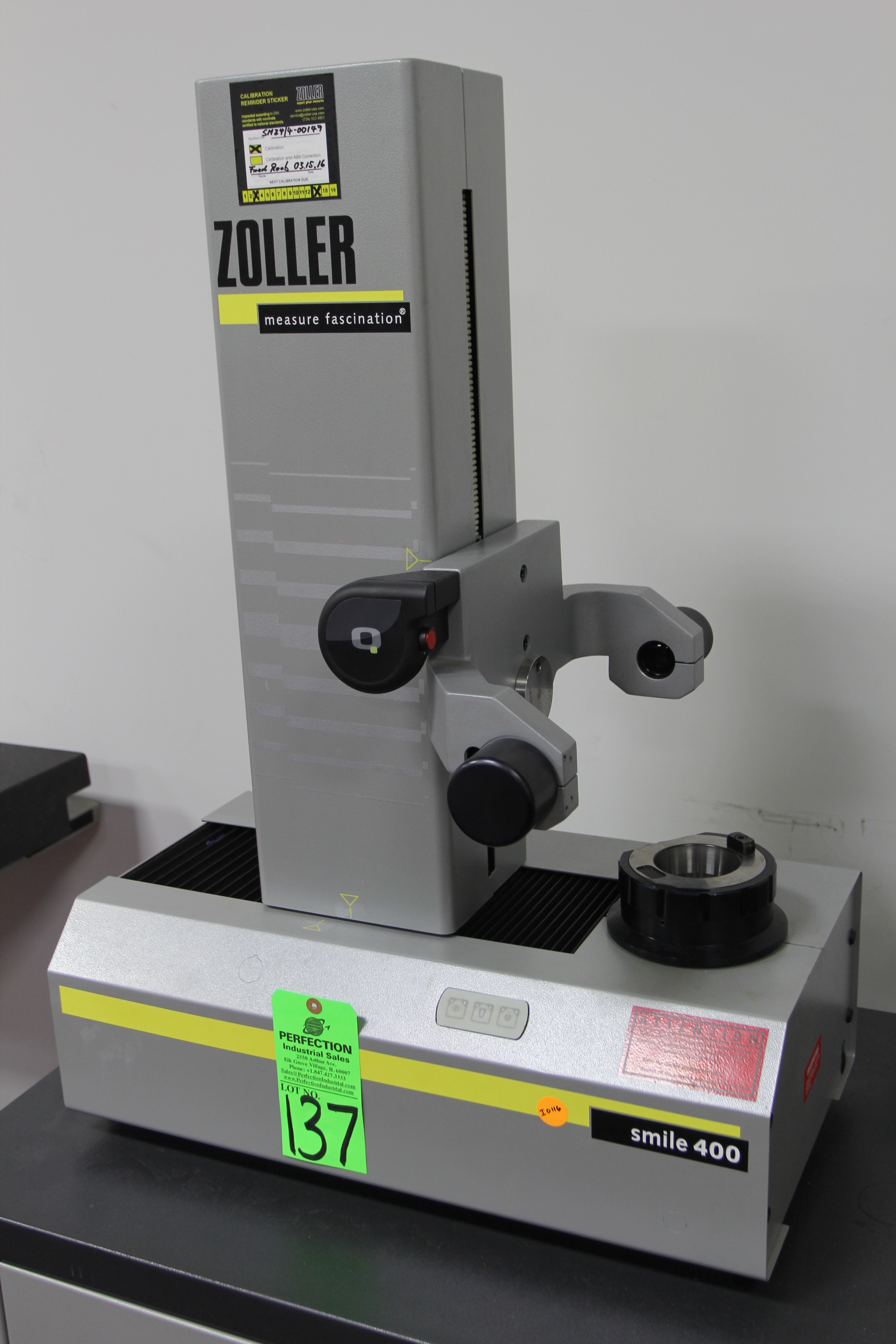 2008 ZOLLER SMILE 400 Tool Presetter, s/n SM24/4-00149