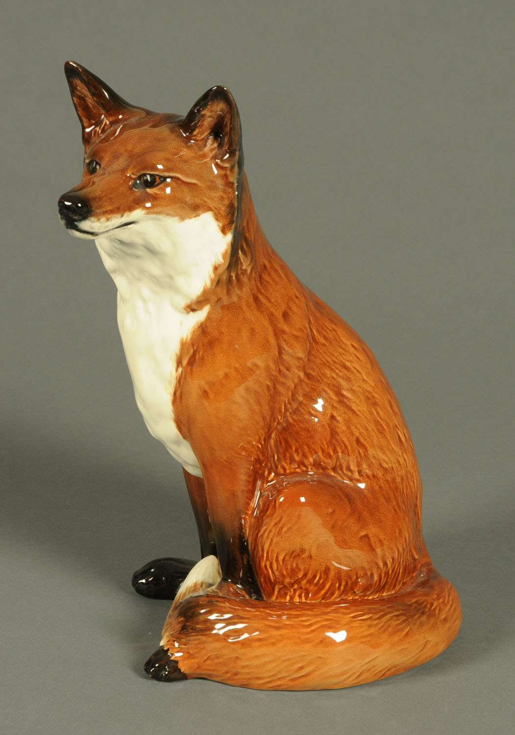 A large Beswick fox, 2348. Height 32 cm. CONDITION REPORT: In good ...