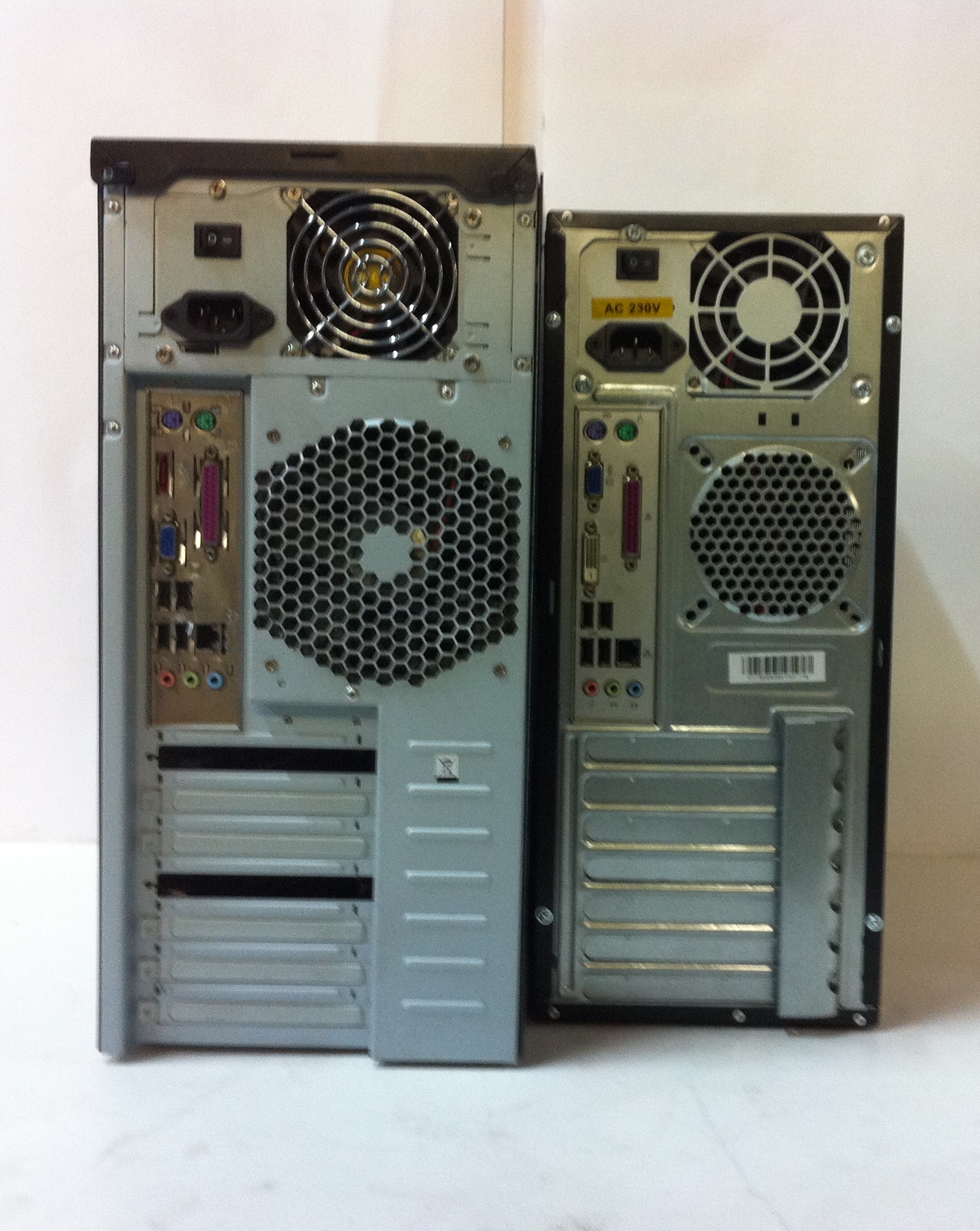 2 x Unbranded desktop PC towersThis lot is suitable for the following ...