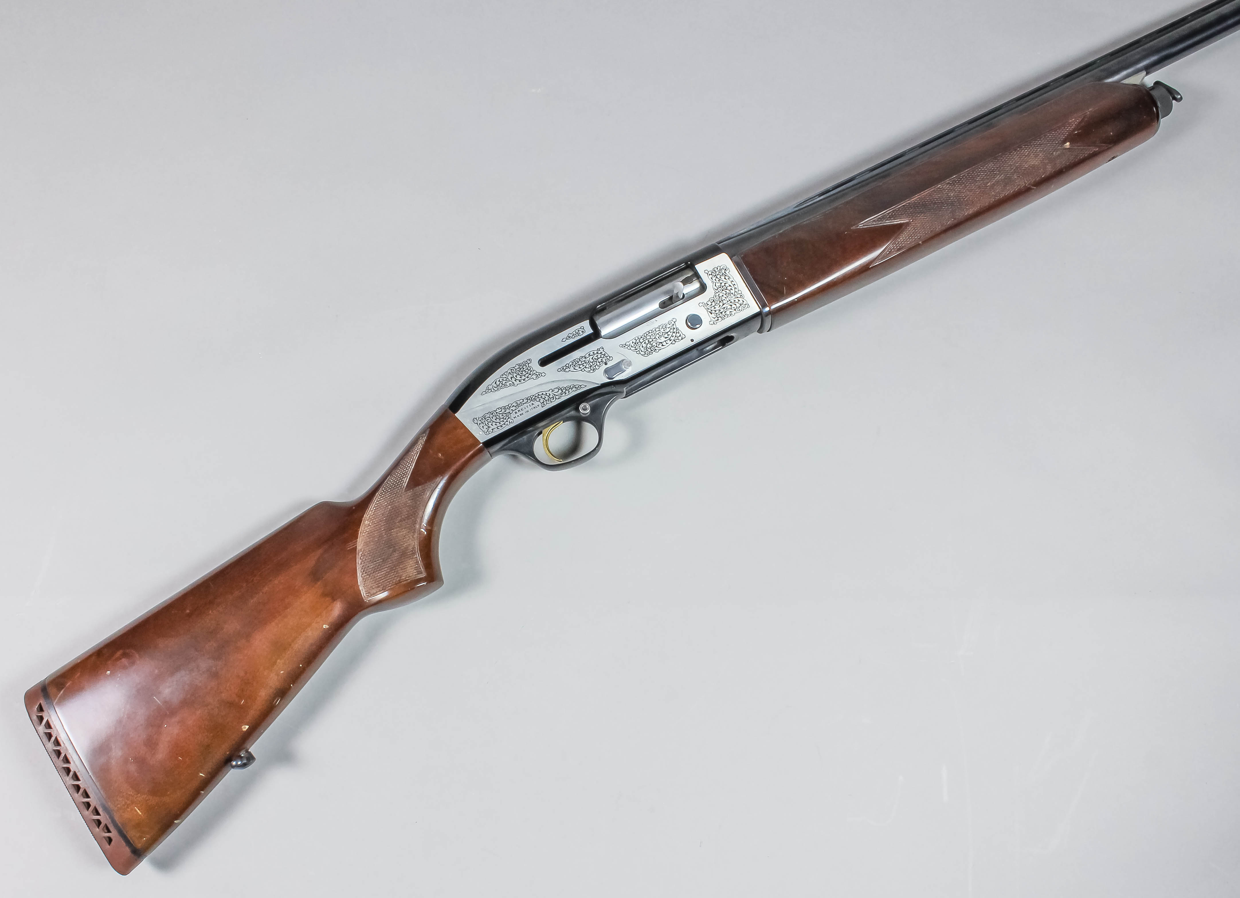 A 12 bore semi automatic three shot shotgun by Breda, serial number ...