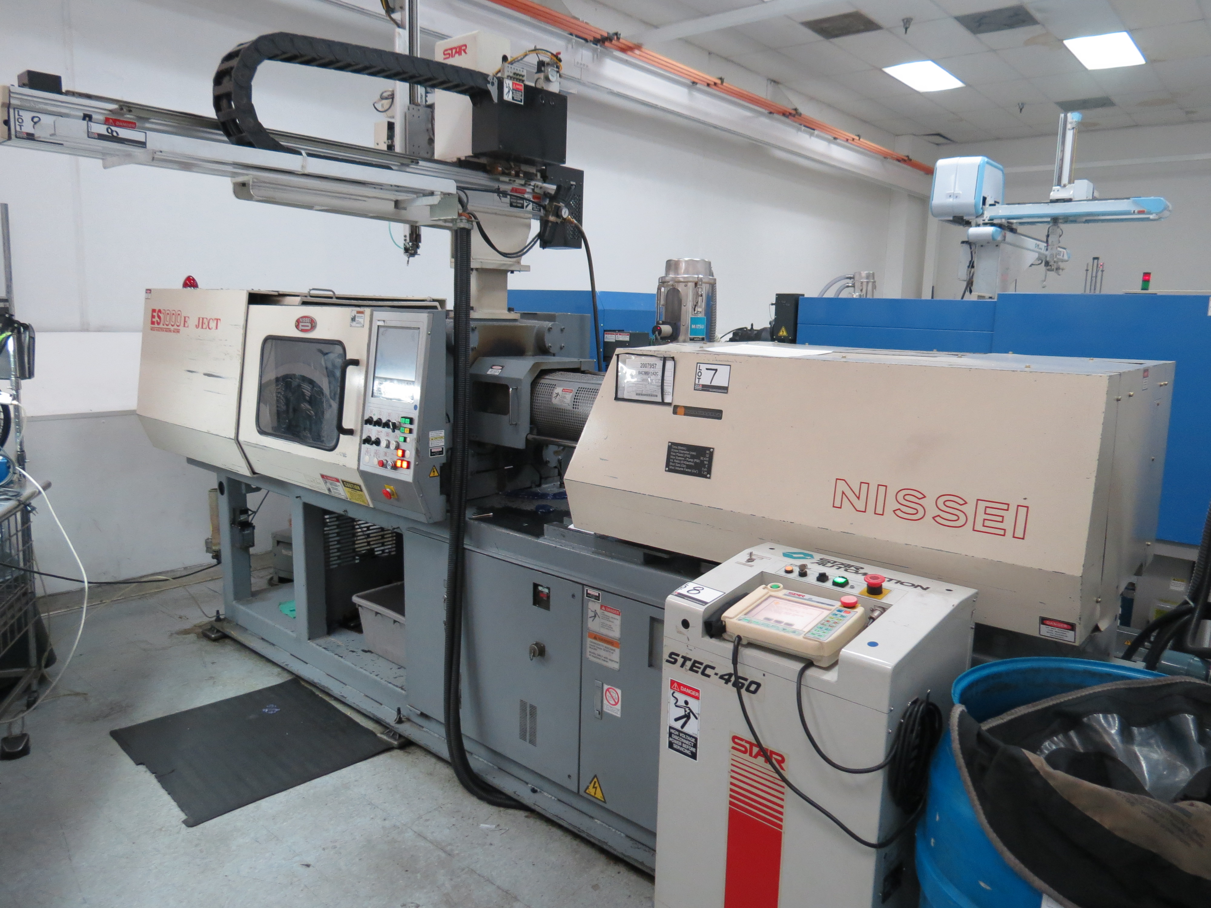 88 Ton Nissei Injection Molding Machine, Mdl# ES1000-12E Electric, 32mm ...