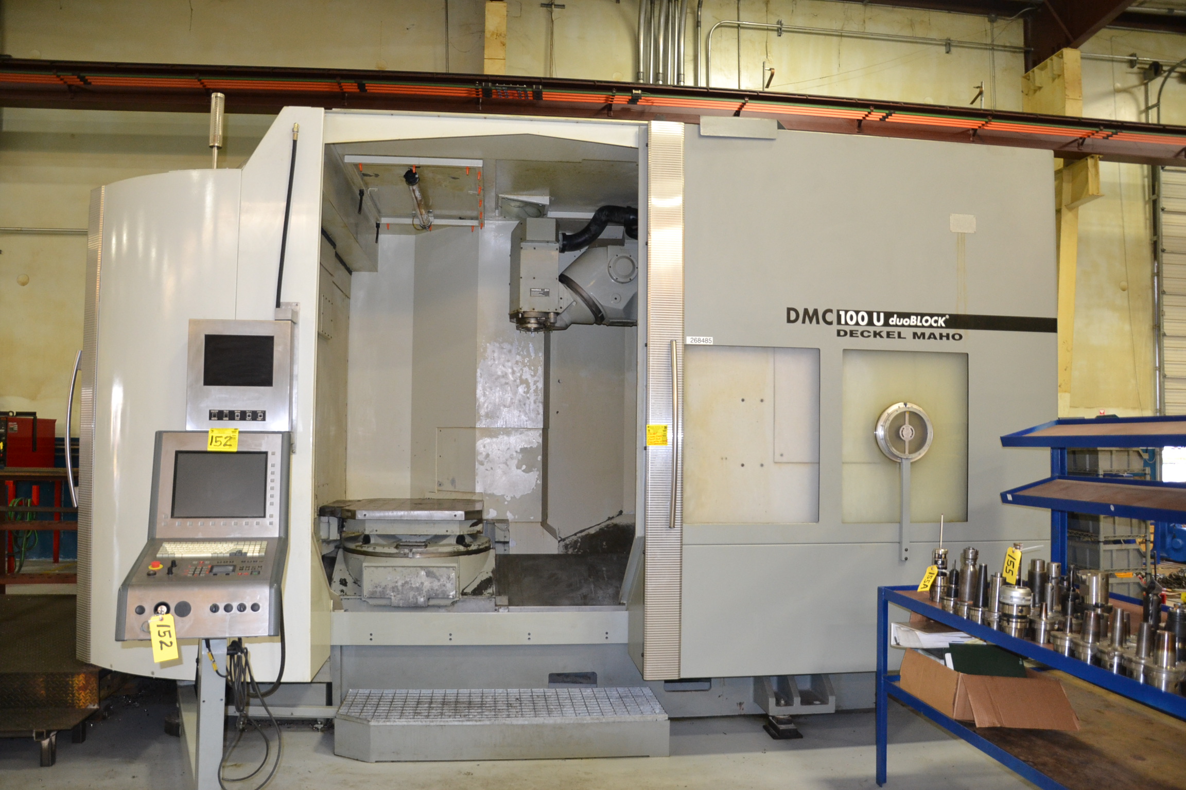 DMG DMC-100U DUOBLOCK 5-AXIS MACHINING CENTER, HEIDENHAIN MILLPLUS IT ...
