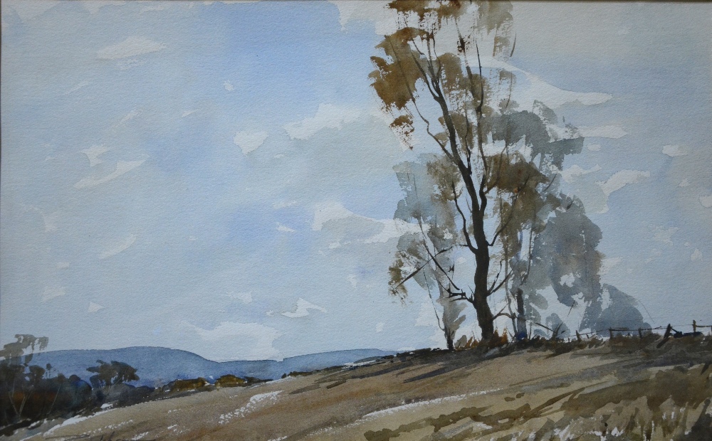 ** Edward Wesson (1910-83) - Two East Anglian landscapes, watercolour ...