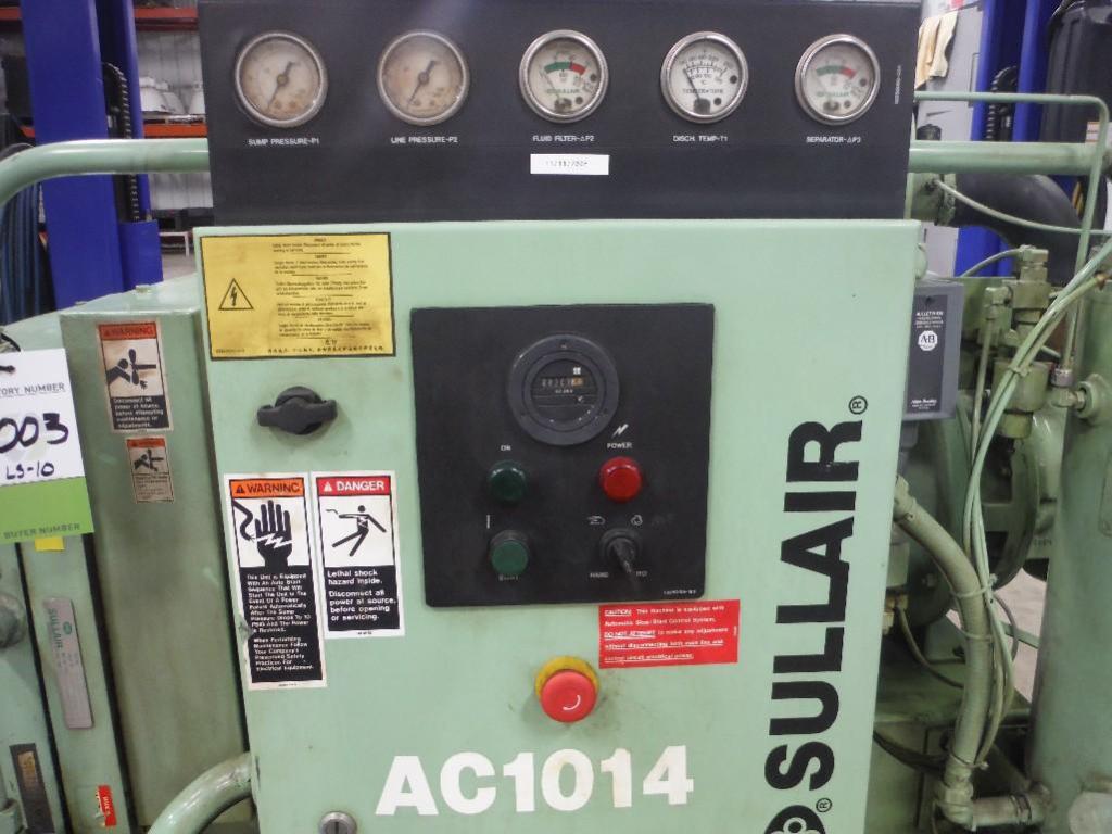 Sullair LS-10 screw compressor, Model LS-10 40H AC, SN 003-116449, bom ...