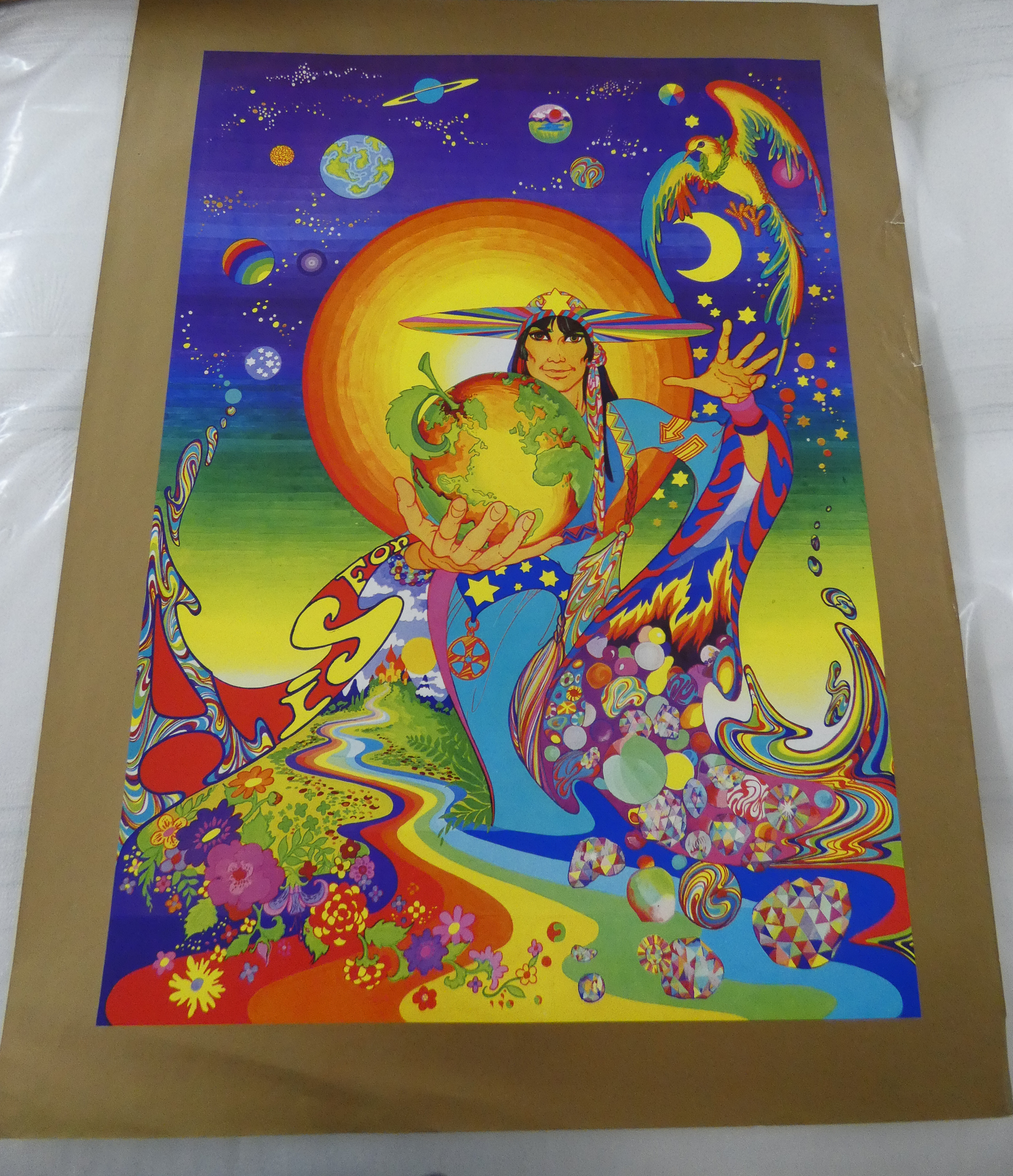 Collection of five Beatles psychedelic posters designed by 'The Fool ...
