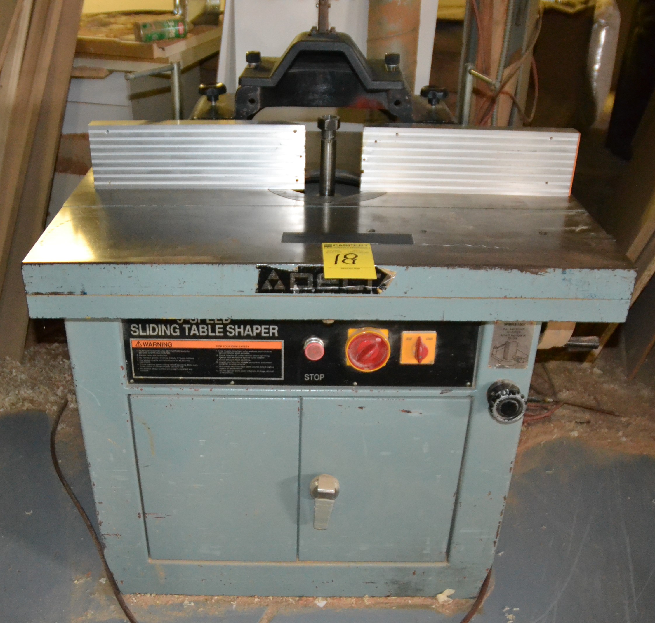 DELTA SLIDING TABLE SHAPER, MODEL 43-792