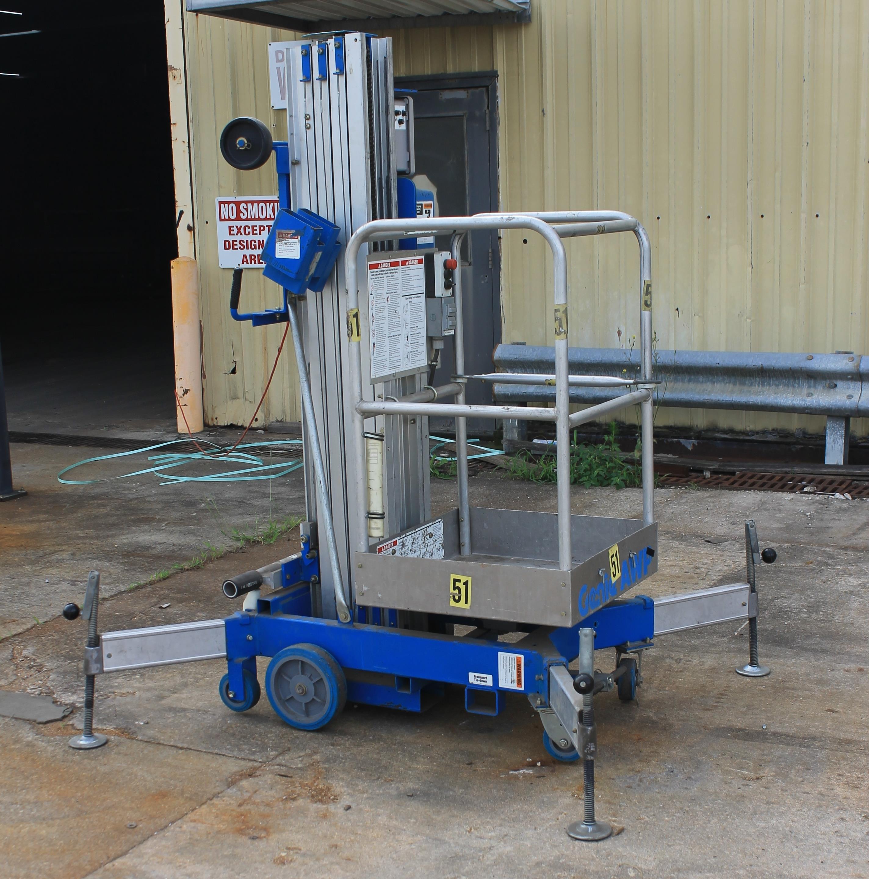 GENIE SUPER AERIAL WORK PLATFORM AWP-19 Model: AWP-19 Platform Height ...