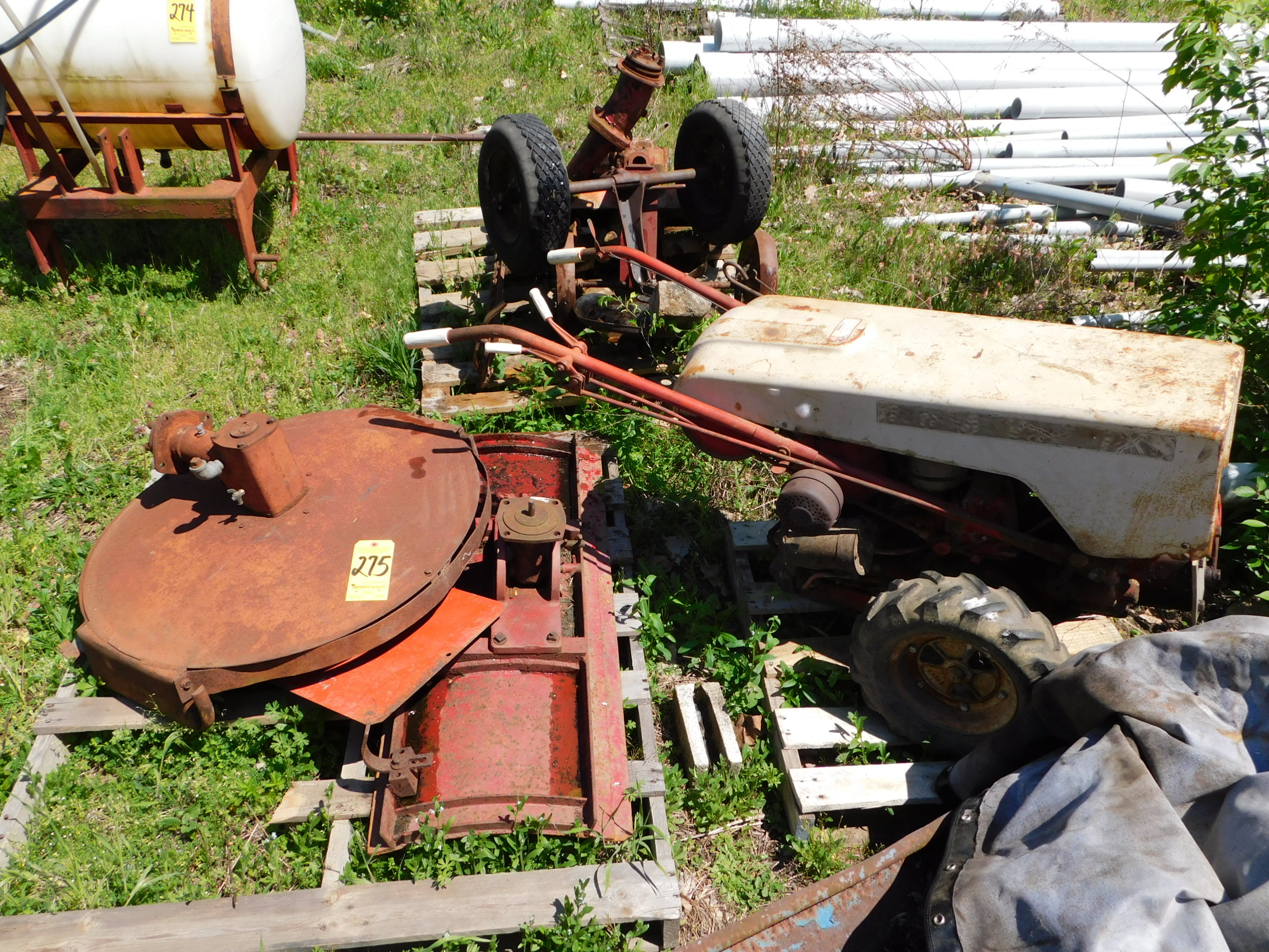 Gravely 2-Wheel Garden Tractor, with 43" Snow Plow Blade, 30" Diameter ...