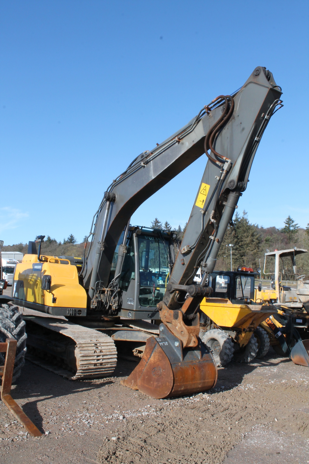 Volvo EC140LS, 14t Excavator , Manufactured 2012, +VAT, Reg No: PL-4519 ...