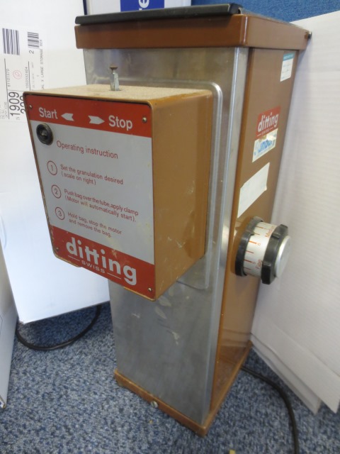 Ditting Swiss electric coffee grinder, model: KFA 903 serial number ...