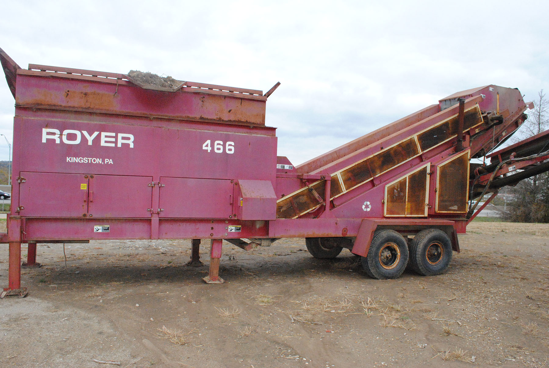 1999 ROYER 466 SOIL SHREDDER/MIXER, 9.00 CUBIC YARD HOPPER CAPACITY ...