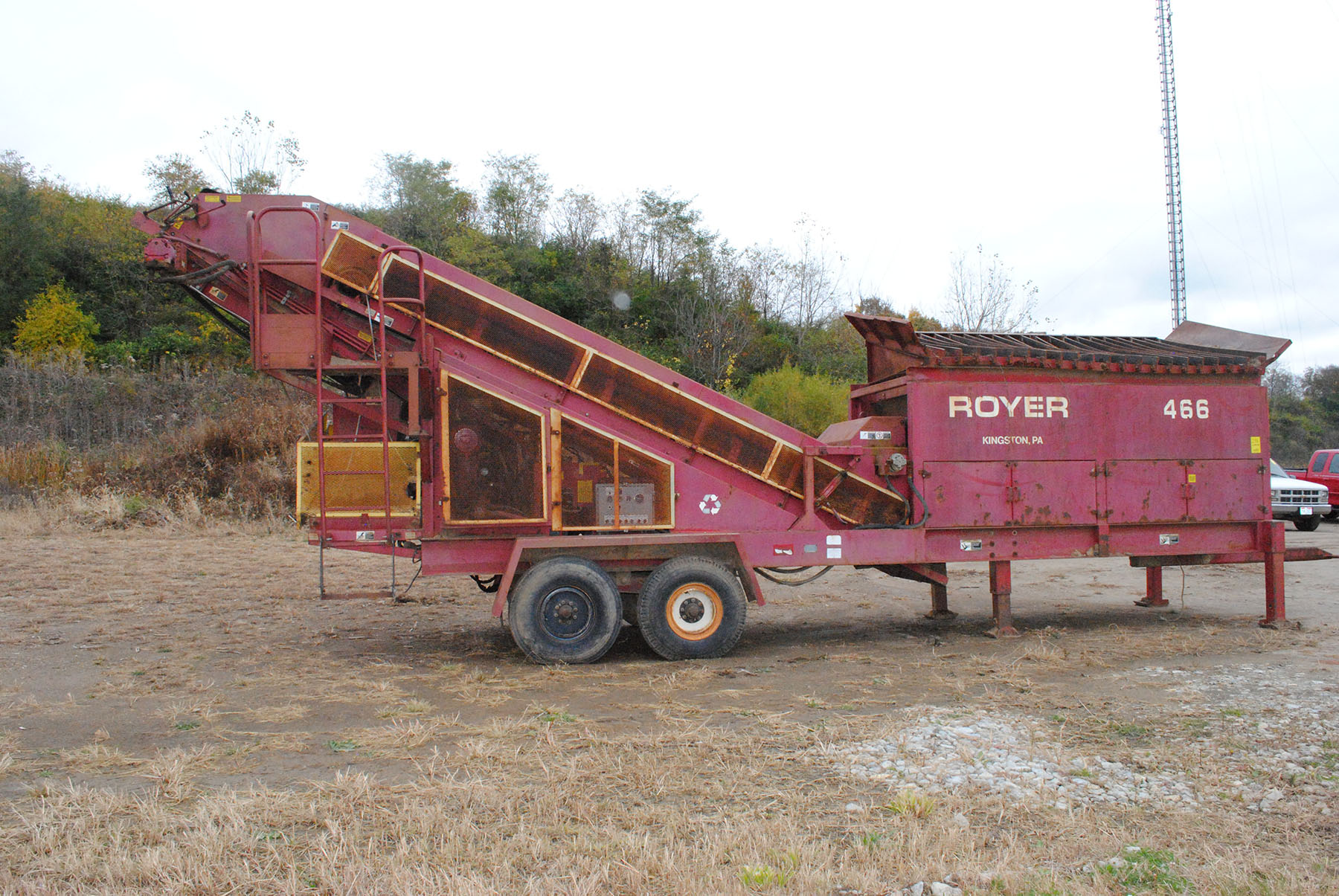 1999 ROYER 466 SOIL SHREDDER/MIXER, 9.00 CUBIC YARD HOPPER CAPACITY ...
