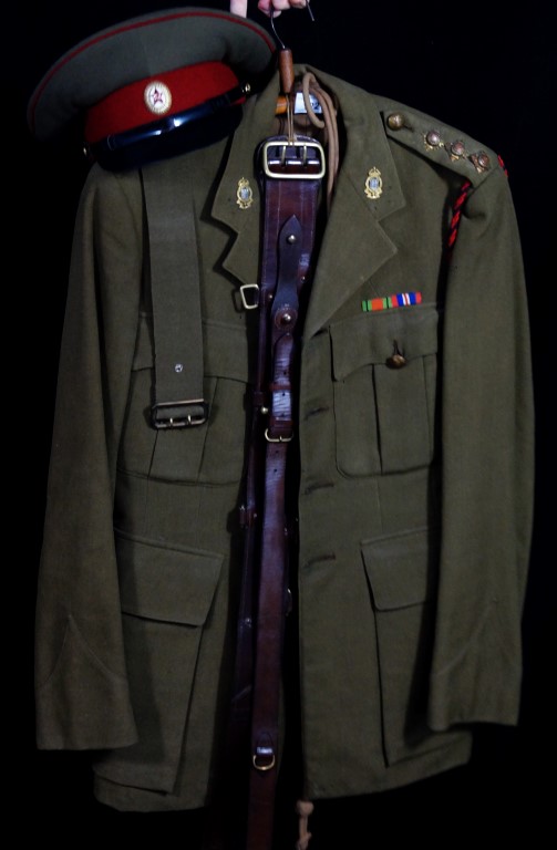 A British Royal Army Ordnance Corps Captains uniform, mid 20th Century ...