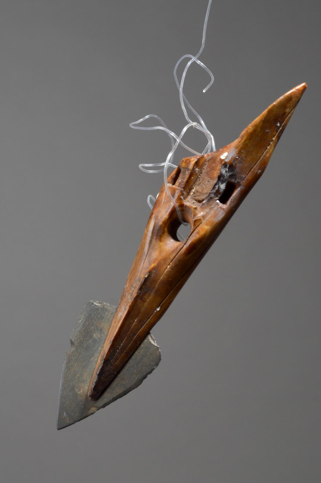 λAn Inuit harpoon head Alaska, circa 500 - 1200 AD walrus ivory and ...