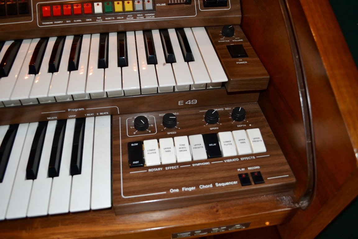 1 x ELKA E49 Freestanding Electric Organ (Circa 1984) - From A Grade II ...