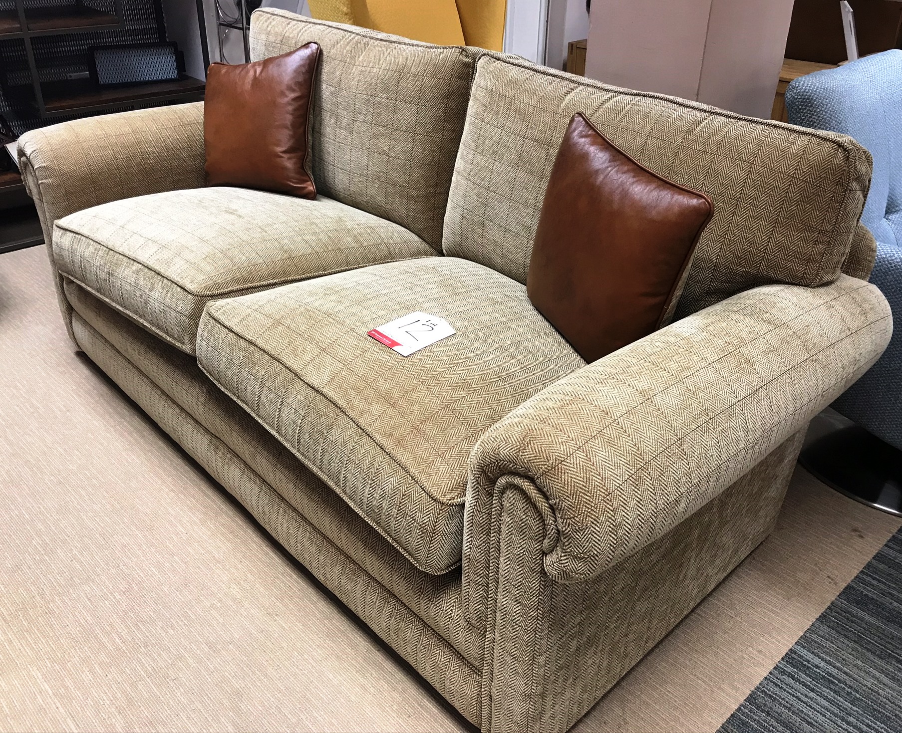 Canterbury large 2 seater sofa with 2 standard scatter cushionsColour ...