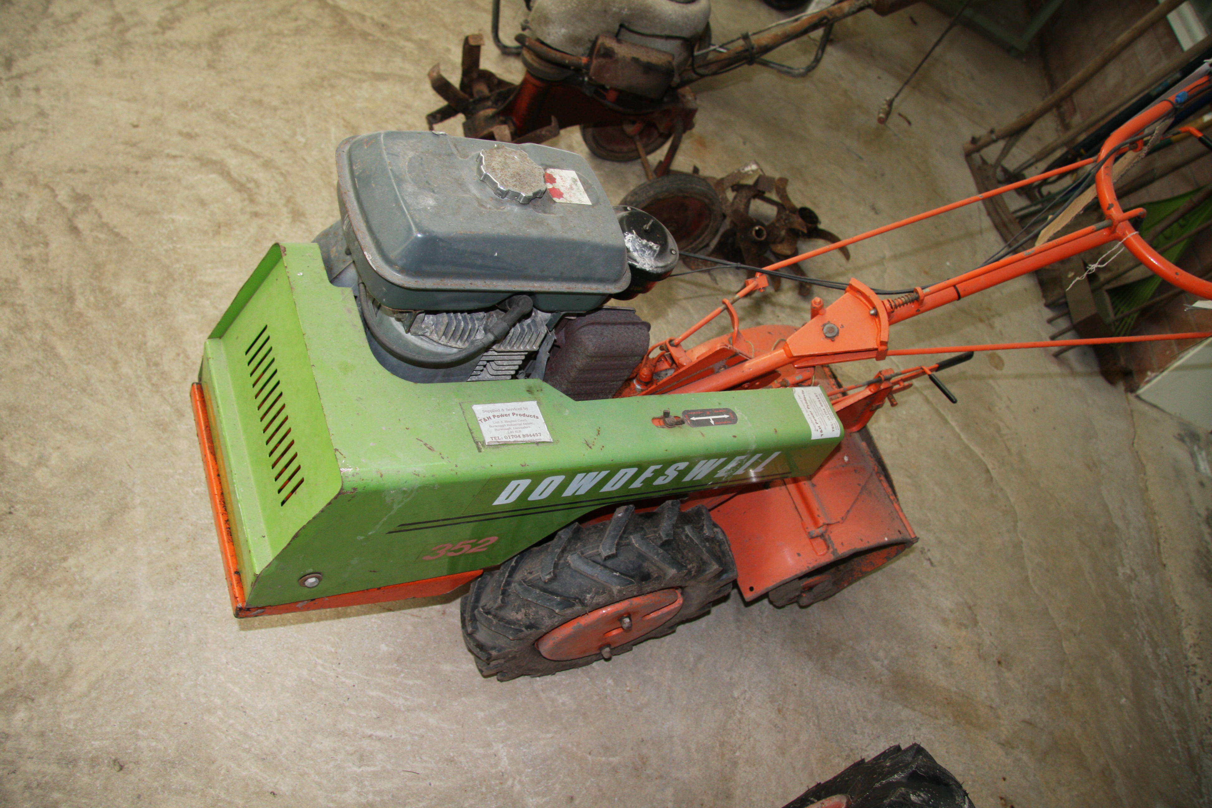 Dowdeswell 352 rotavator with electronic ignition petrol engine