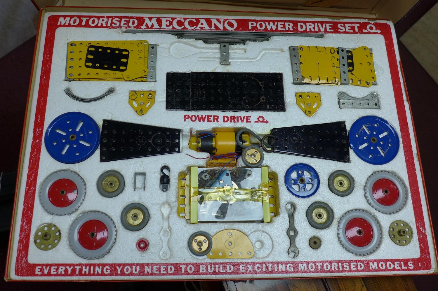 A vintage Meccano 'Power Drive' set in original box