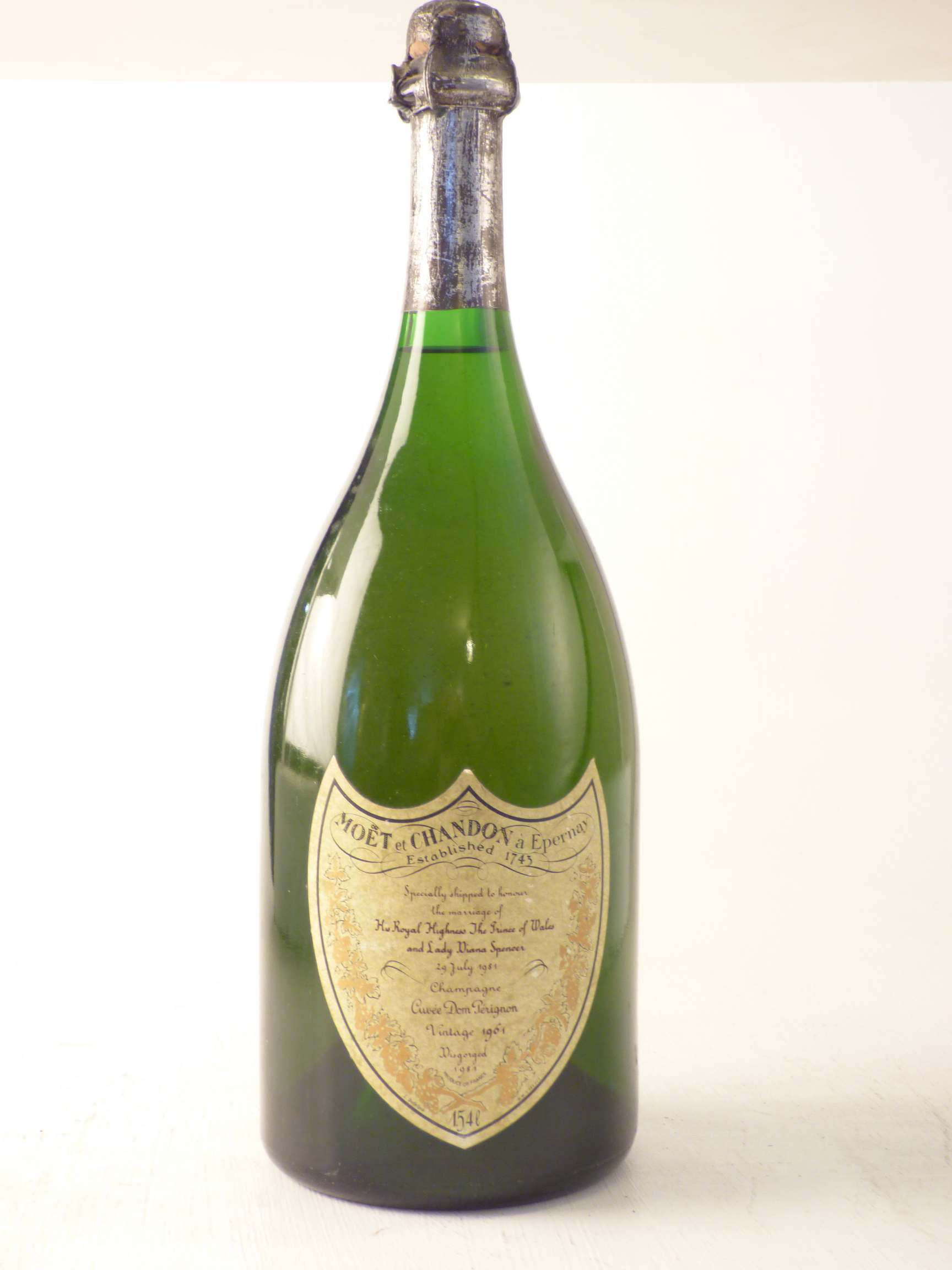 Champagne Dom Perignon 1961 1 Magnum released for the Royal Wedding ...