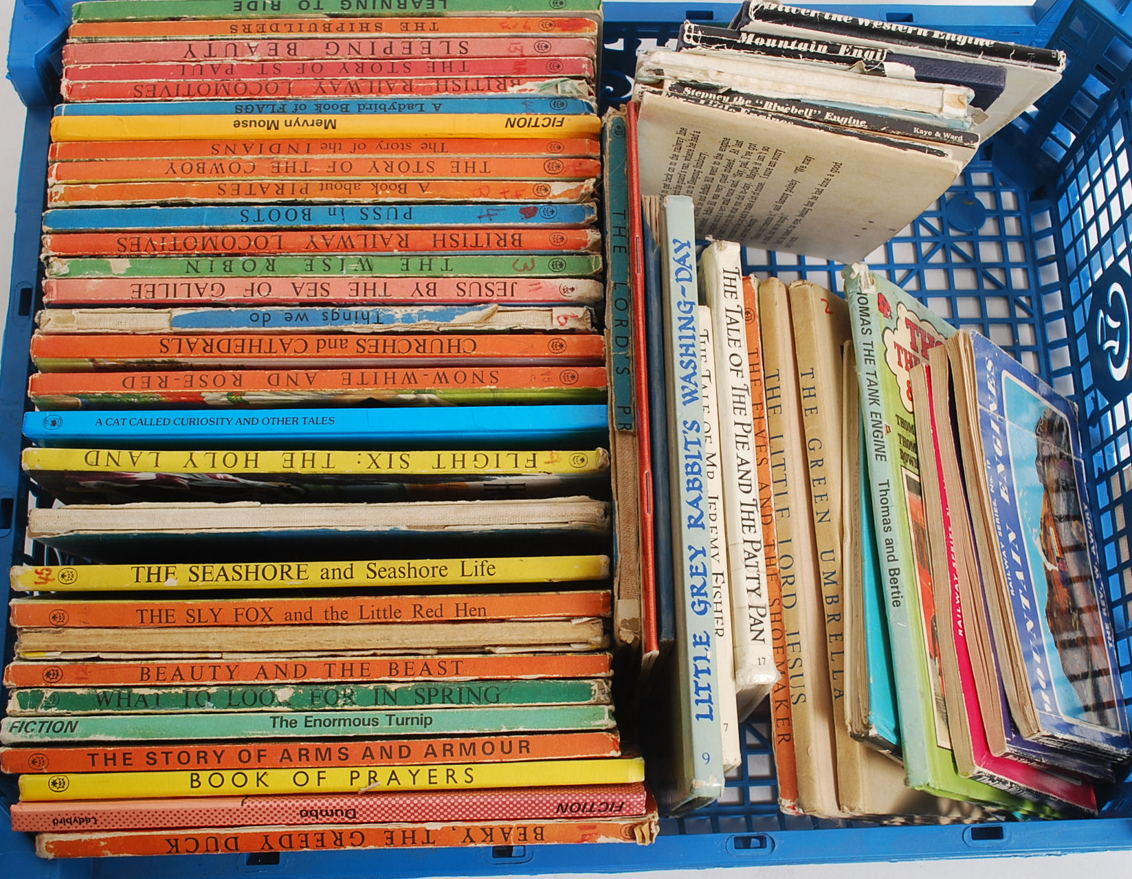 A collection of vintage Ladybird books together with a collection of ...