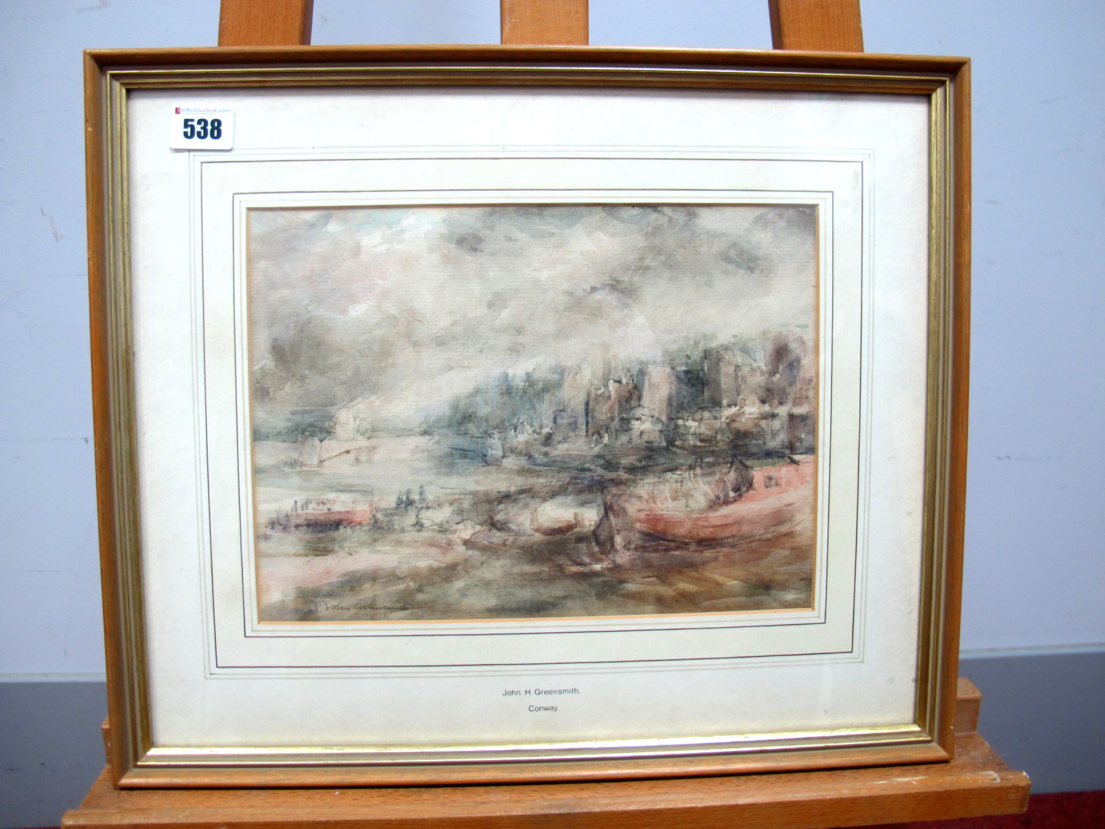 •JOHN HIRAM GREENSMITH (b.1932) Conway, watercolour, signed lower left ...