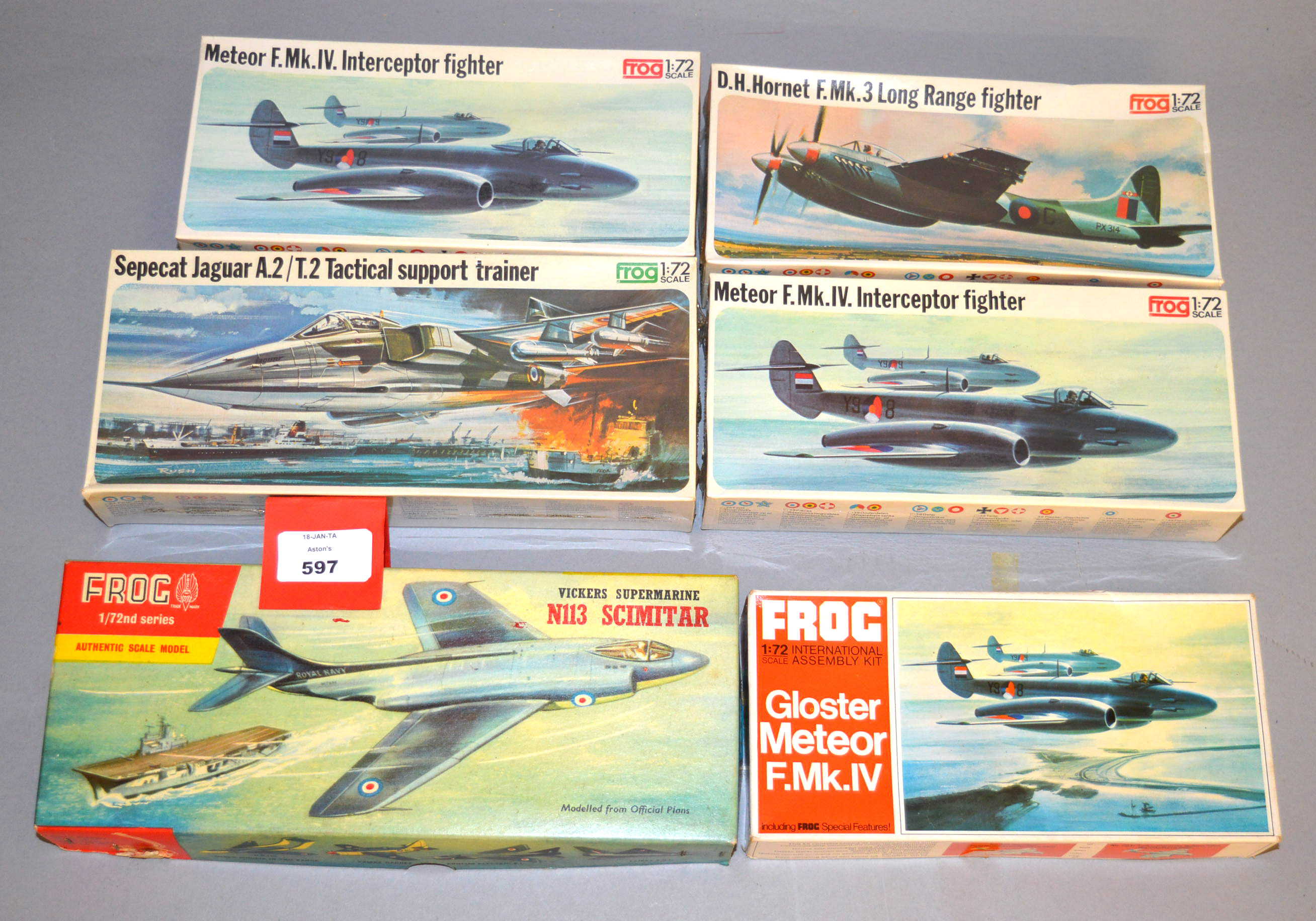 24 x Frog plastic model kits, all aircraft, includes: 338P; F163; F161 ...