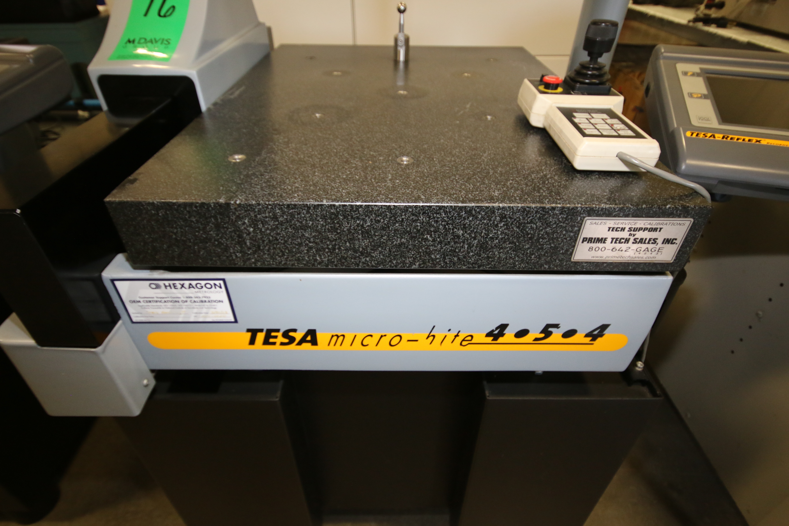 Tesa Reflex 3D Recorder CMM, S/N 10110020 with 22 x 30 Granite Plate, 3 ...