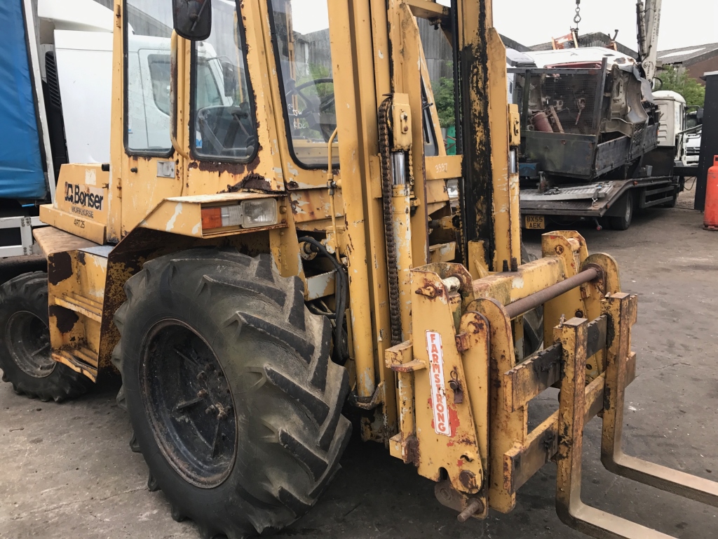 BONSER 4X4 ALL TERRAIN WORKHORSE 4RT25 DIESEL FORKLIFT RUNS, DRIVES ...