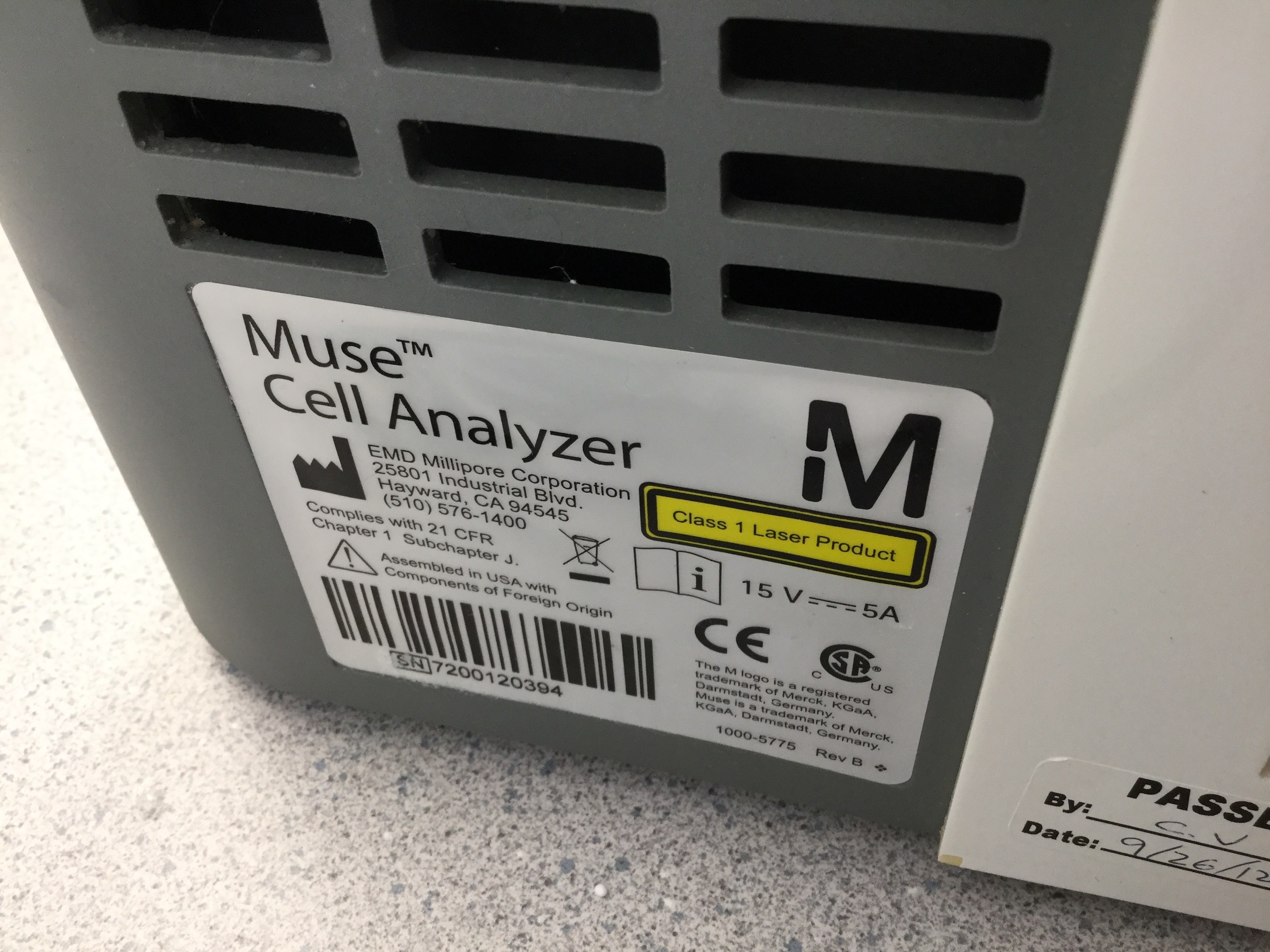 Millipore Muse Cell Analyzer, Portable touch screen cell analyzer with ...