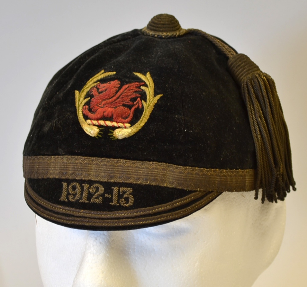 Rugby League Cap - 1912/13 Wales Rugby League Cap - with embroidered ...