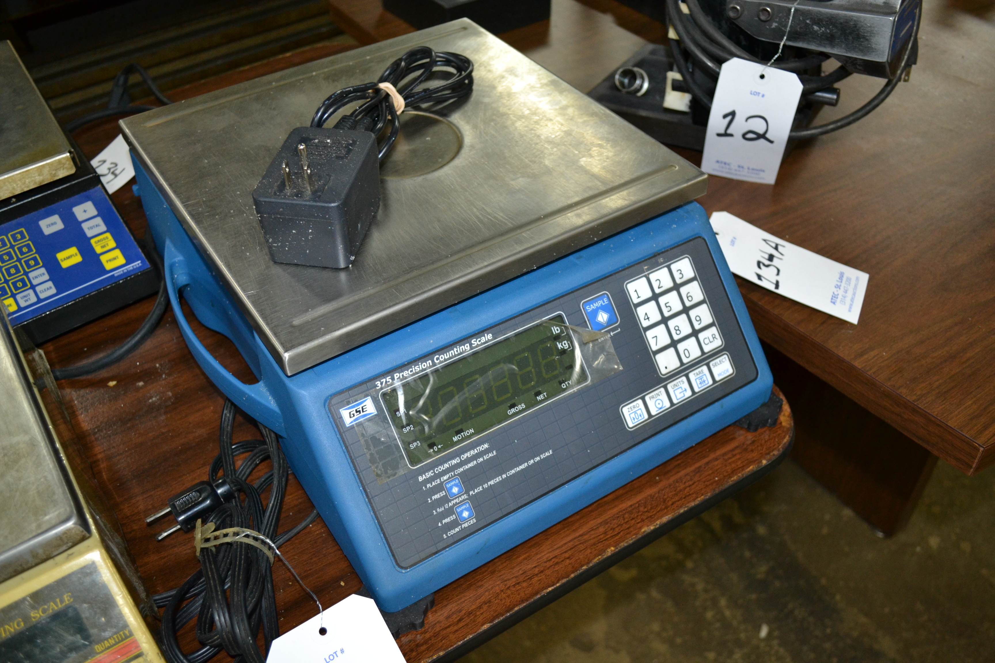 GSE Model 375 Precision Counting Scale, 60 Lbs. Capacity, S/N 8718