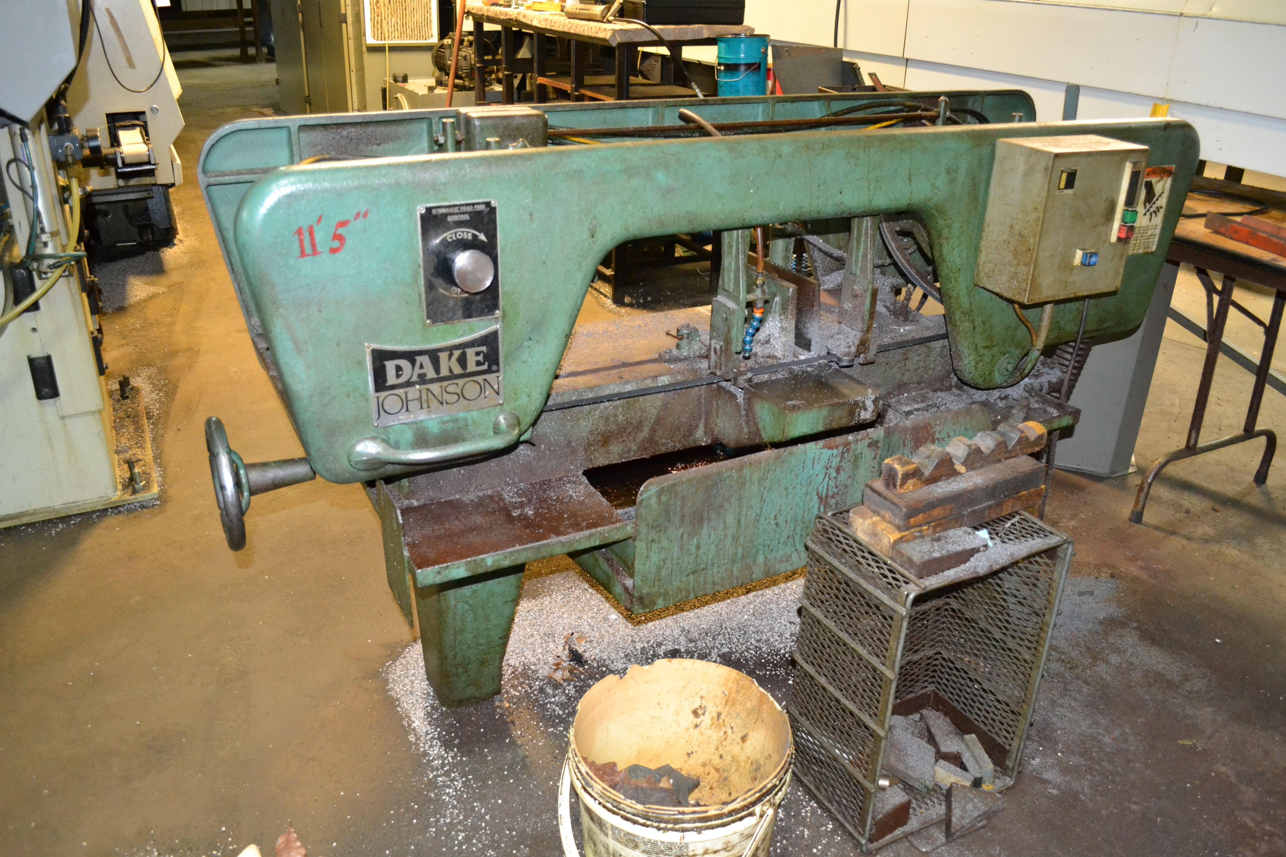 Dake-Johnson Model J10 Metal Cutting Horizontal Bandsaw, S/N 188135