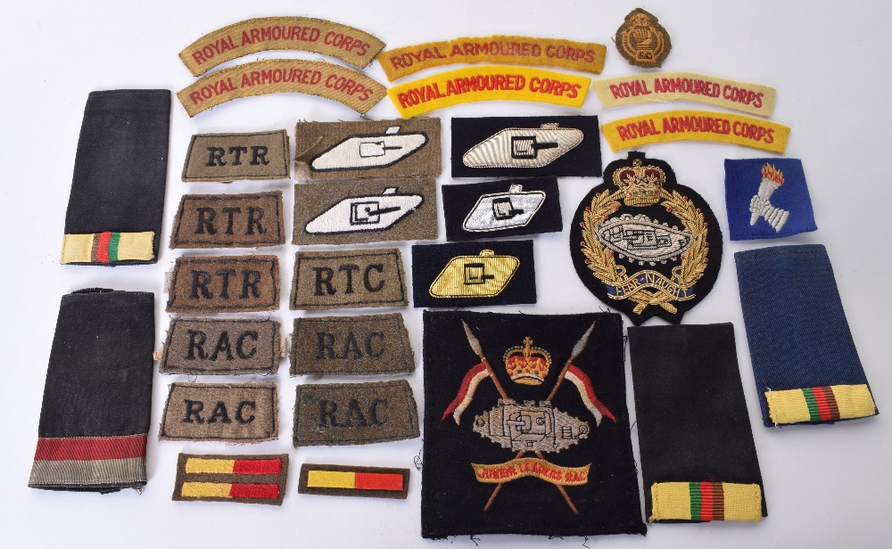 Selection of Royal Armoured Corps and Royal Tank Regiment Cloth ...