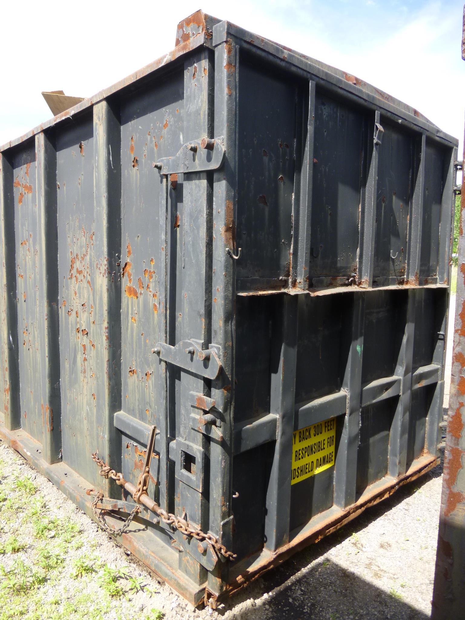 40 CUBIC YARD ROLLOFF CONTAINER BOX