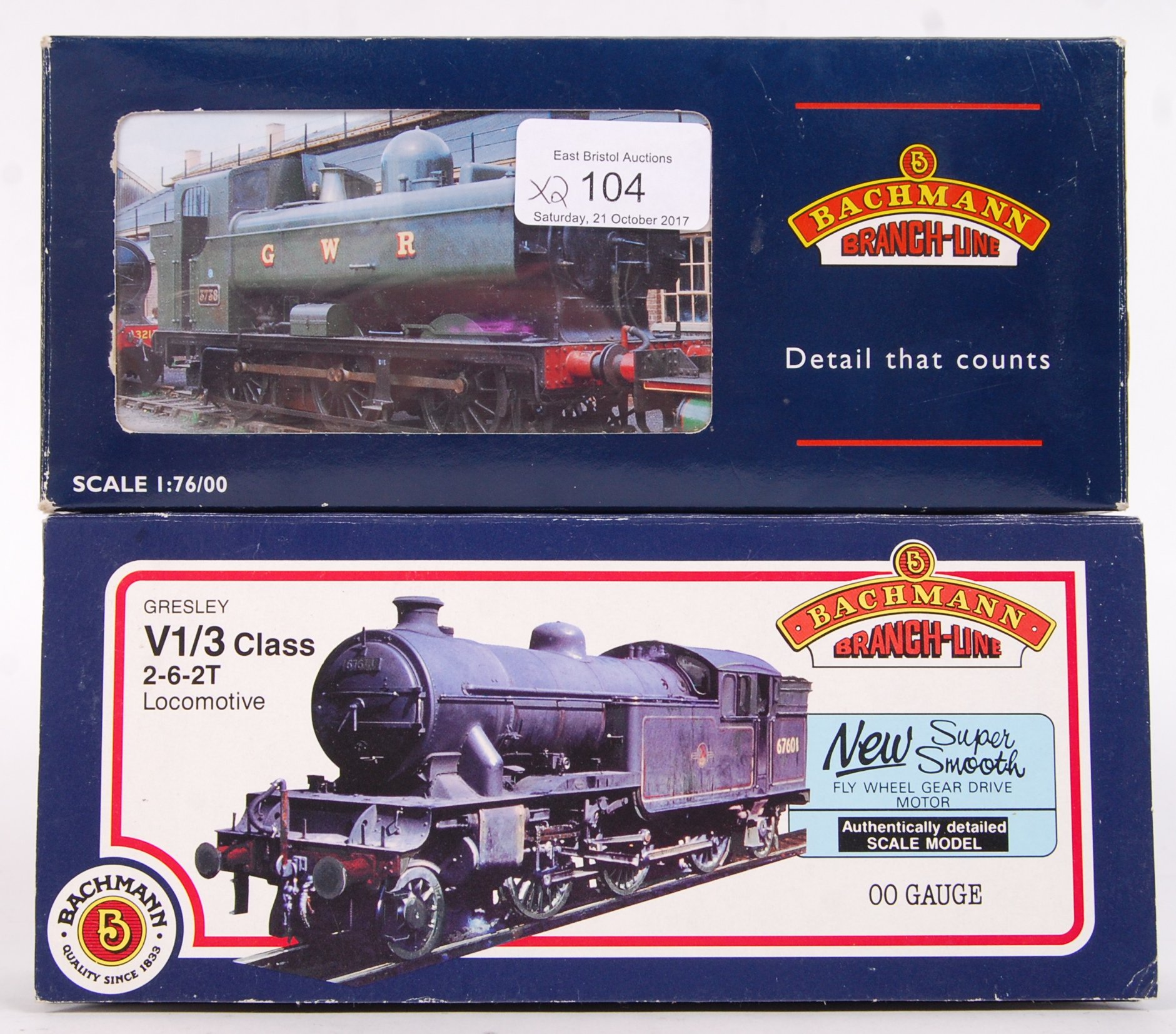 Two Bachmann Branch Line 00 gauge railway trainset locomotives - 32 ...